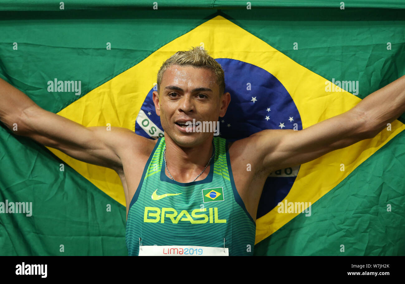 Lima, Peru. 06th Aug, 2019. Brazilian Altobeli SANTOS DA SILVA silver ...