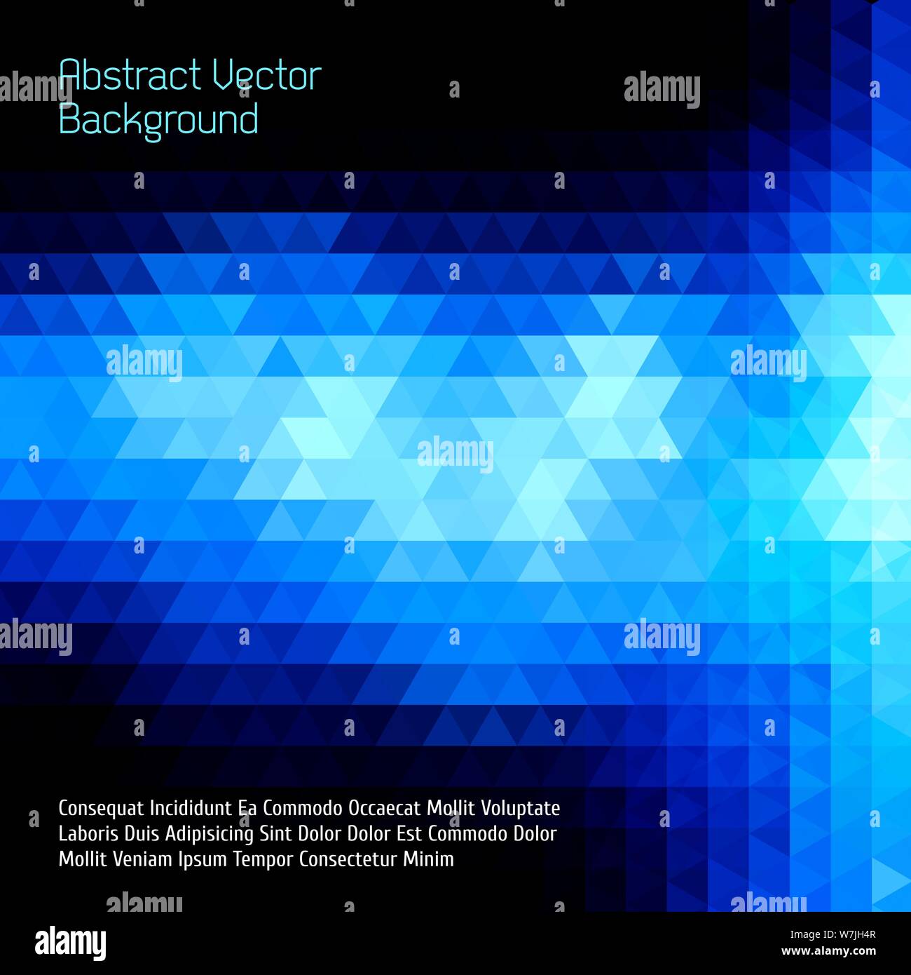 Blue abstract mosaic background. Vector illustration for your design ...