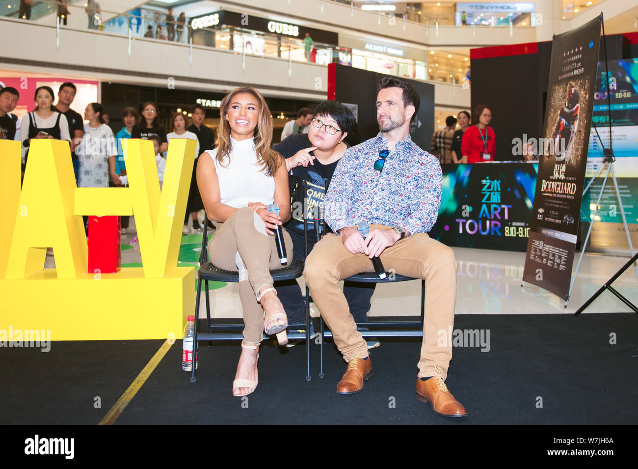 American singer-songwriter and dancer Melody Thornton, left, and ...