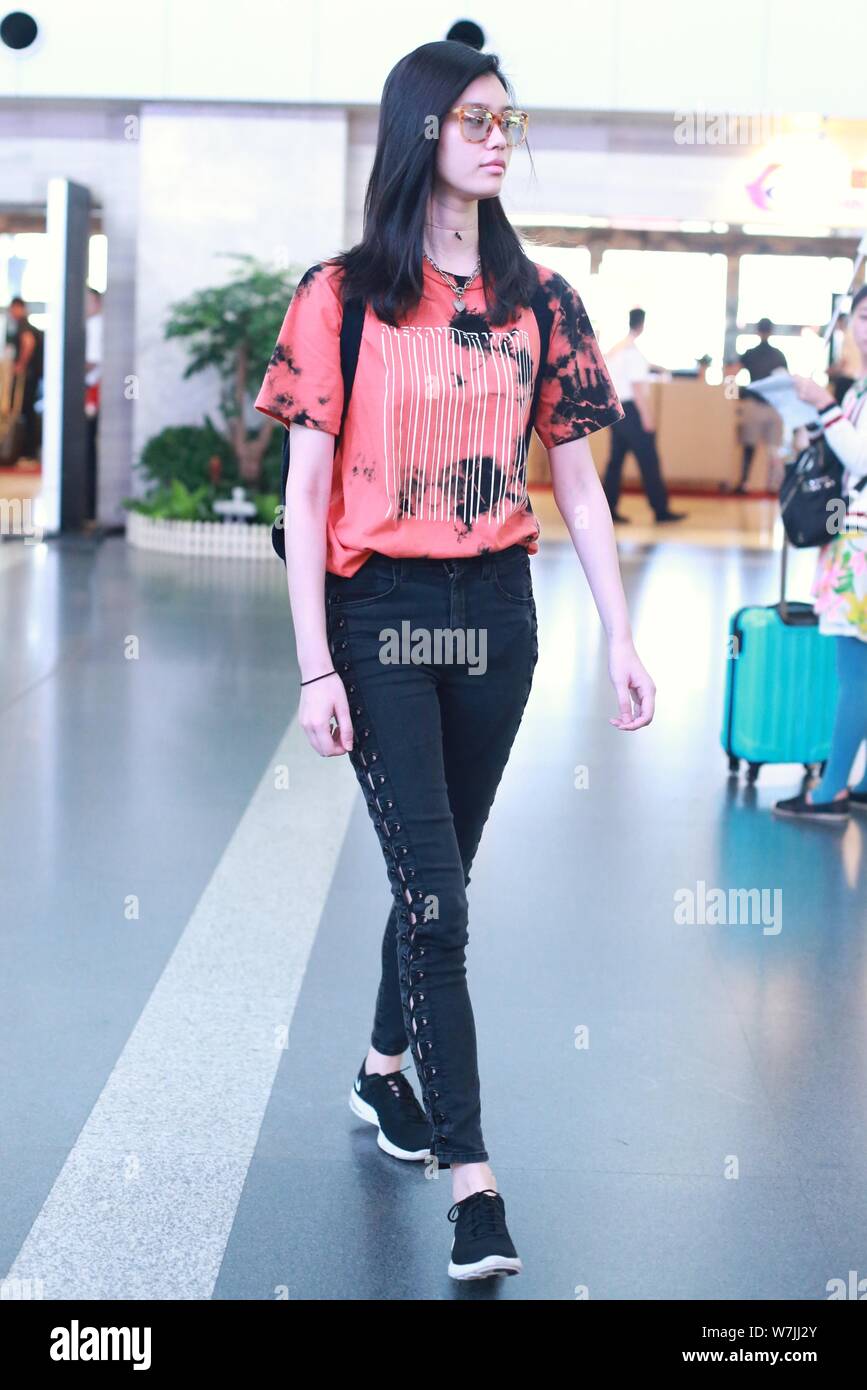 Chinese supermodel Xi Mengyao, better known as Ming Xi, is pictured at ...