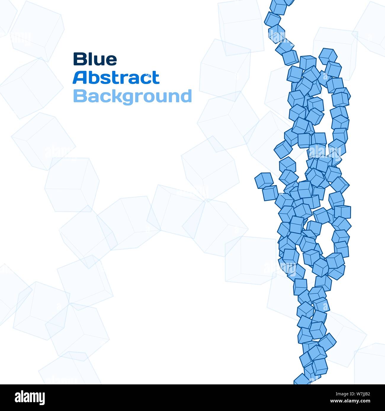 Blue cylinders abstract background. Vector illustration for your design ...