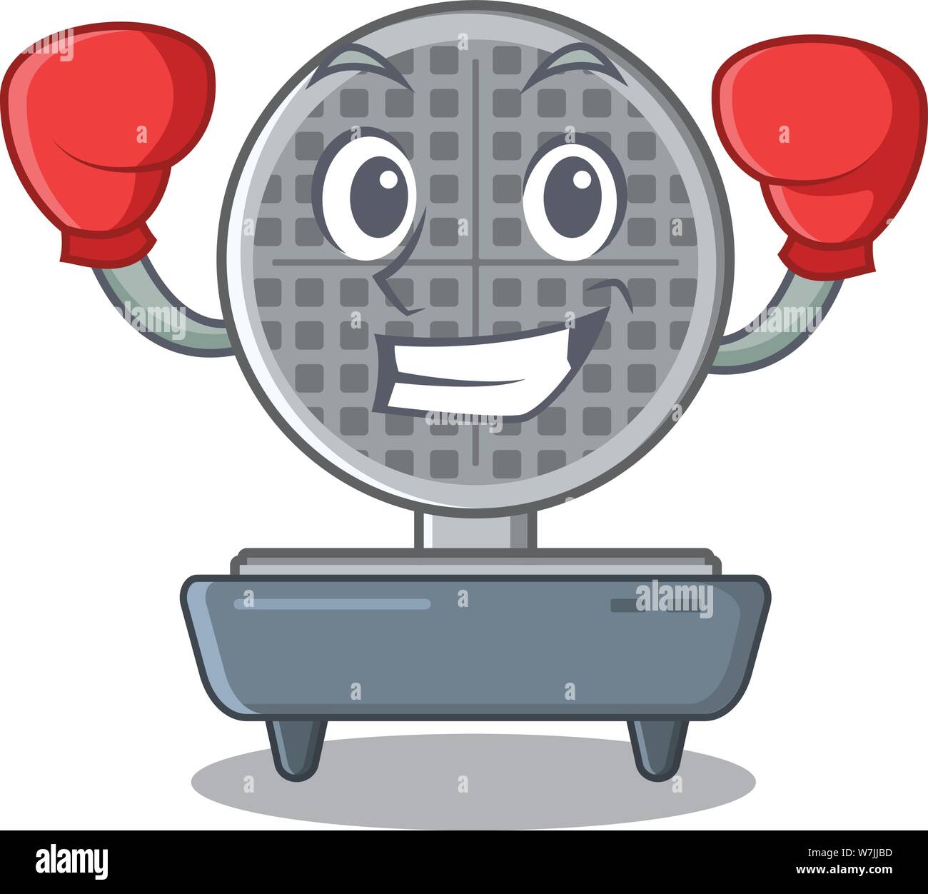 Boxing waffle iron in the character shape Stock Vector Image & Art - Alamy