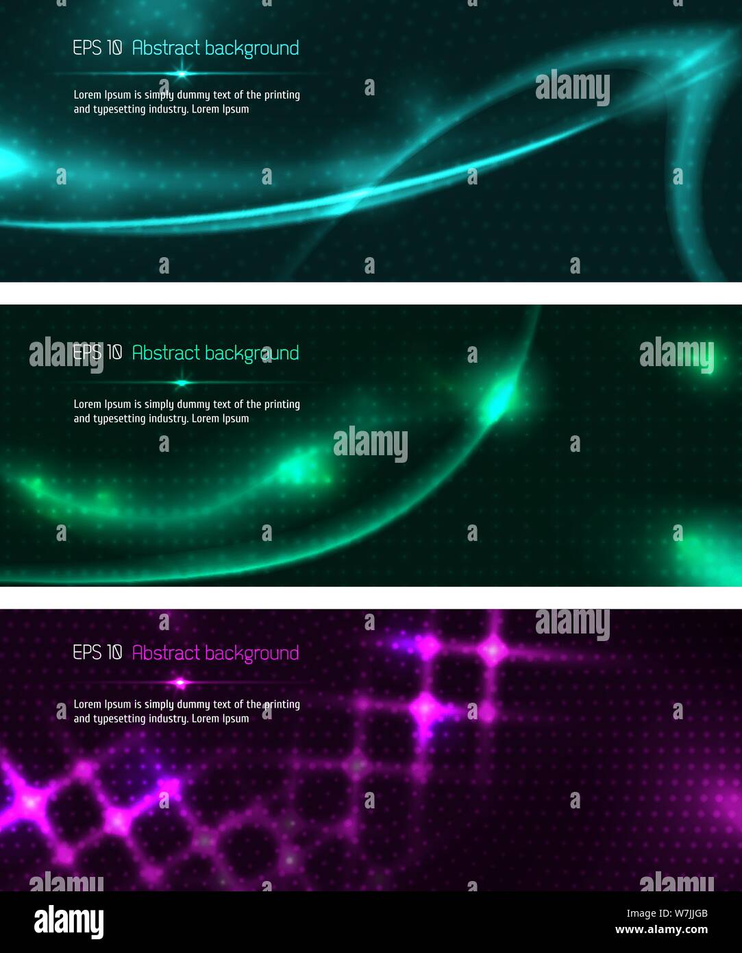 Dark design banners template for you designs Stock Vector Image & Art ...