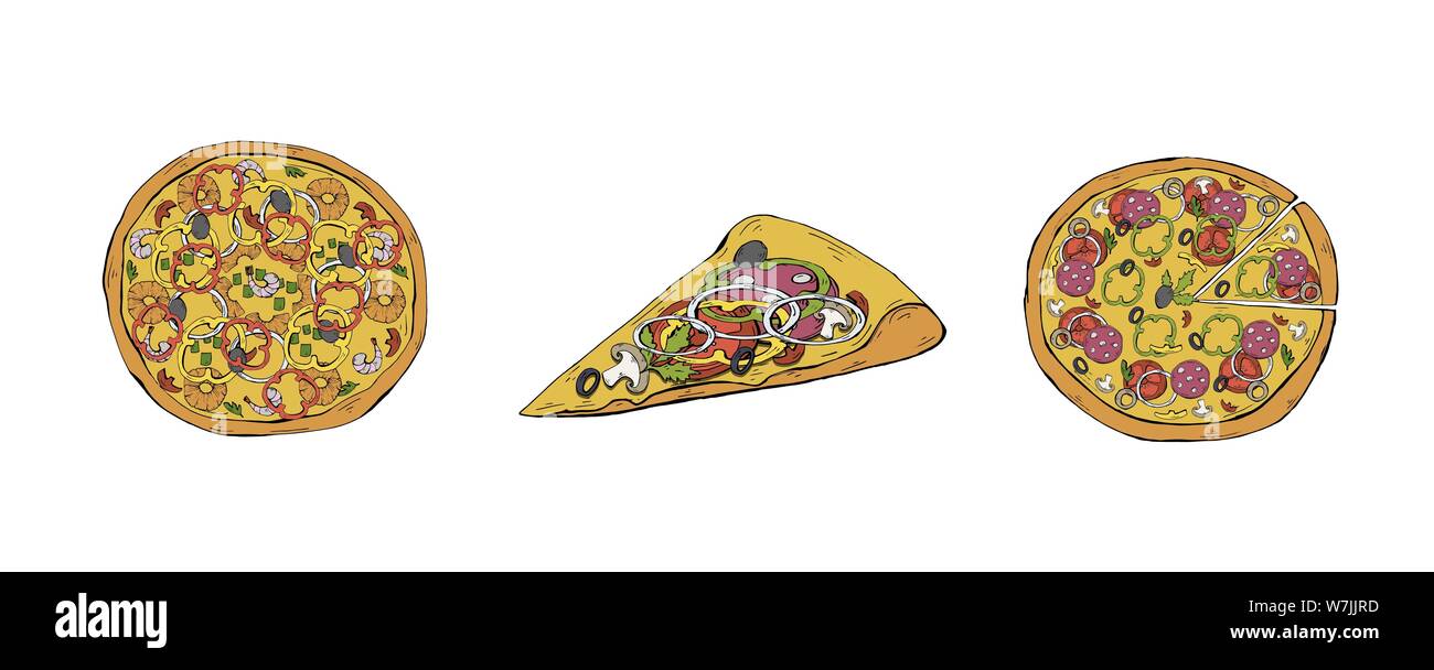 Dill bacon pepper tomato Stock Vector Images - Alamy