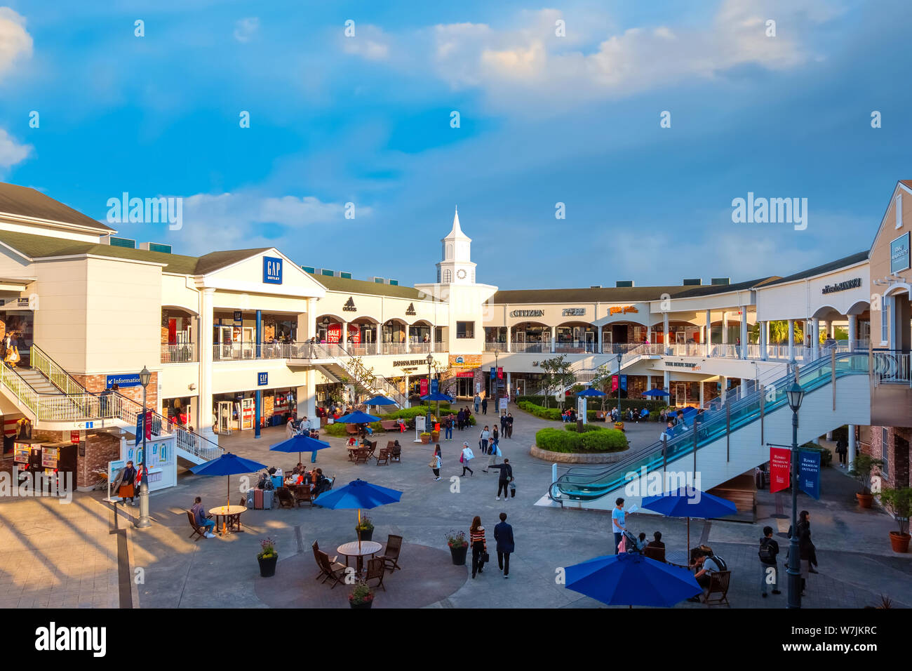 Osaka, Japan - October 29 2018: Rinku Premium Outlets located across ...