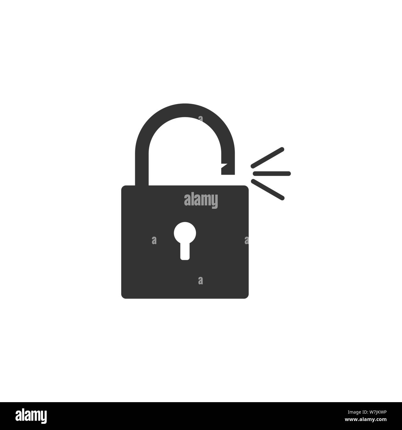 Vector Illustration Flat Design Lock Encryption Icon Stock Vector Image And Art Alamy
