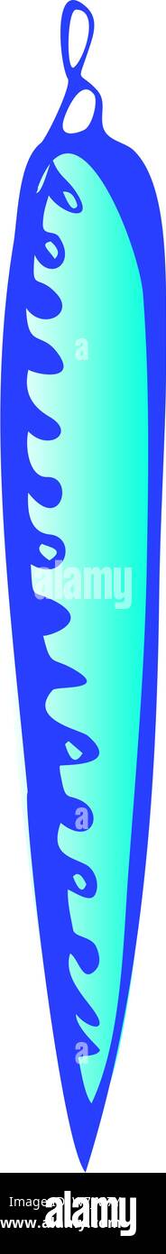 Christmas toy icicle on a white background hand draw isolated Vector ...