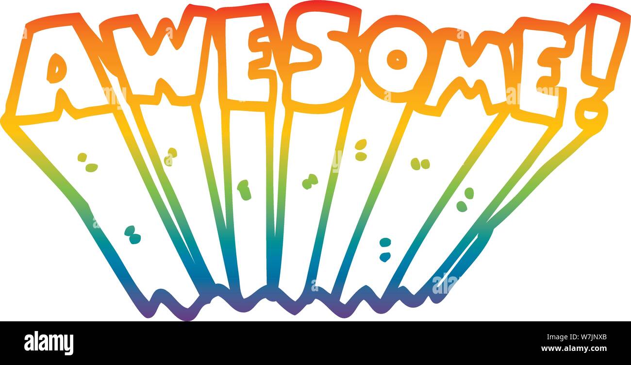 Awesome and word hi-res stock photography and images - Alamy