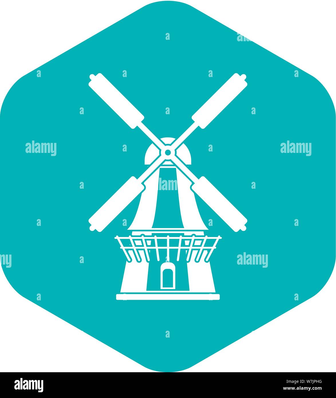 Windmill icon, simple style Stock Vector Image & Art - Alamy