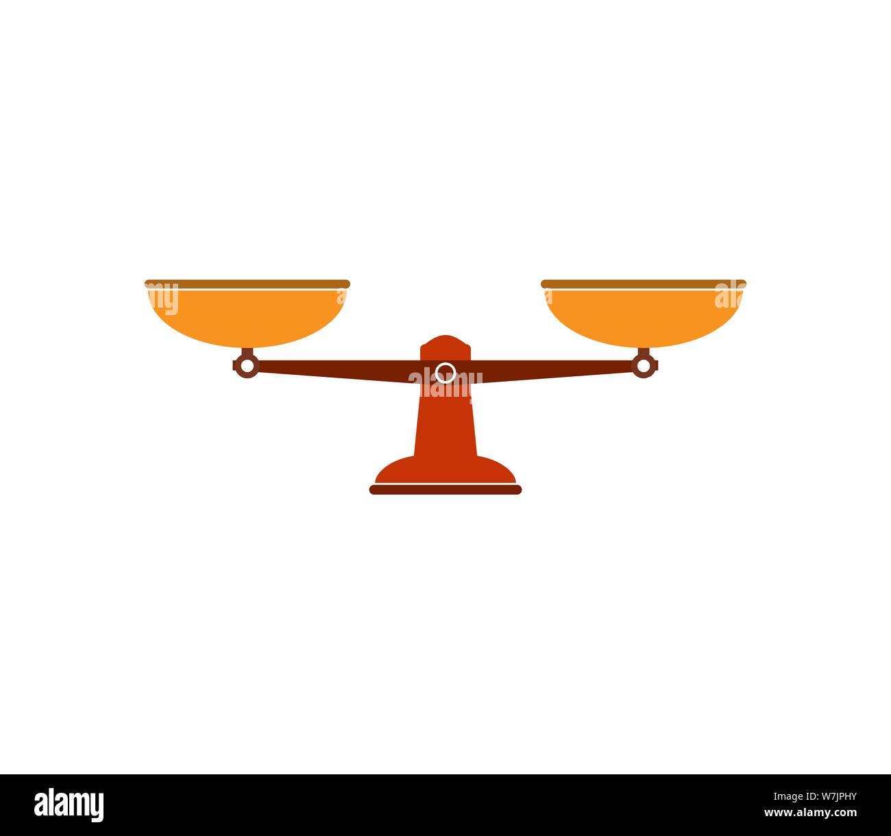 Balance scale icon. Vector illustration flat Stock Vector Image & Art ...