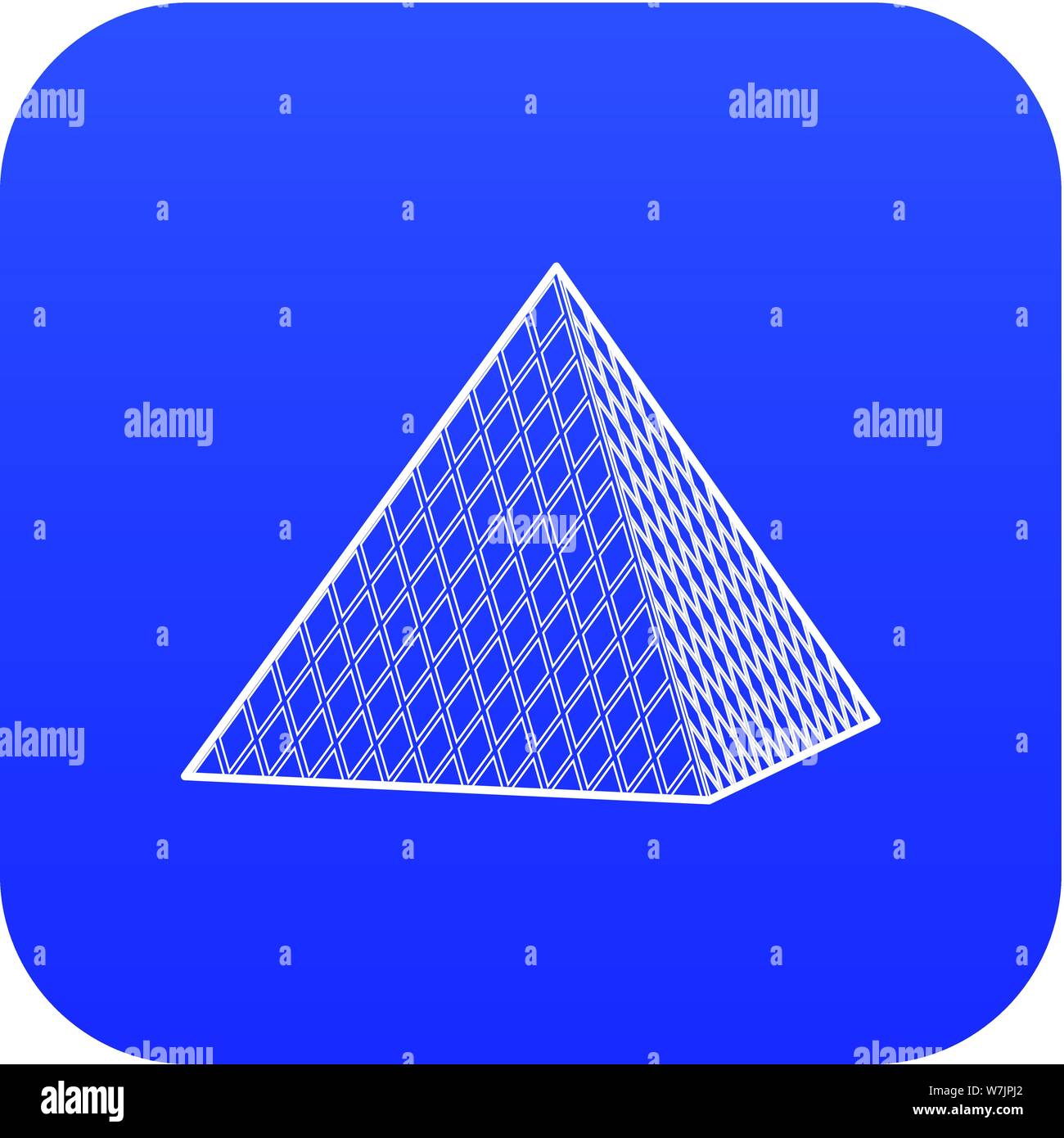 Louvre pyramid icon blue vector Stock Vector Image & Art - Alamy