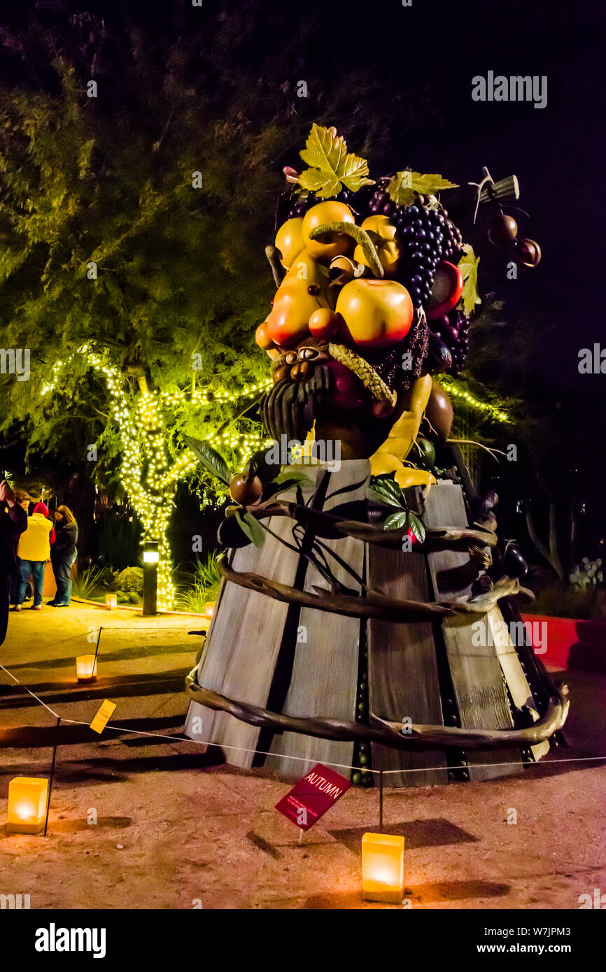 Desert Botanical Garden Autumn Sculpture Stock Photo - Alamy