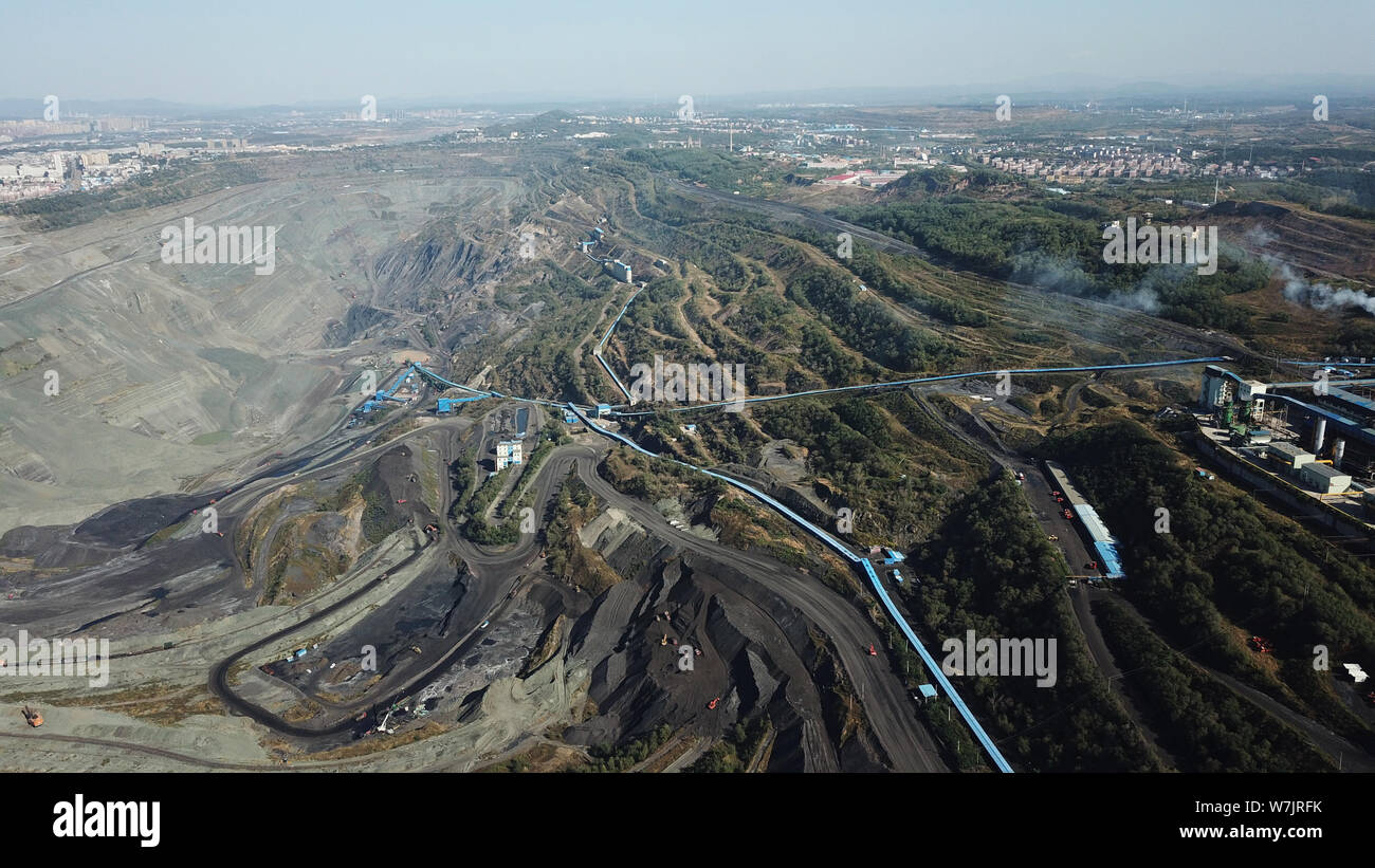 Open pit coal mine liaoning hi-res stock photography and images - Alamy