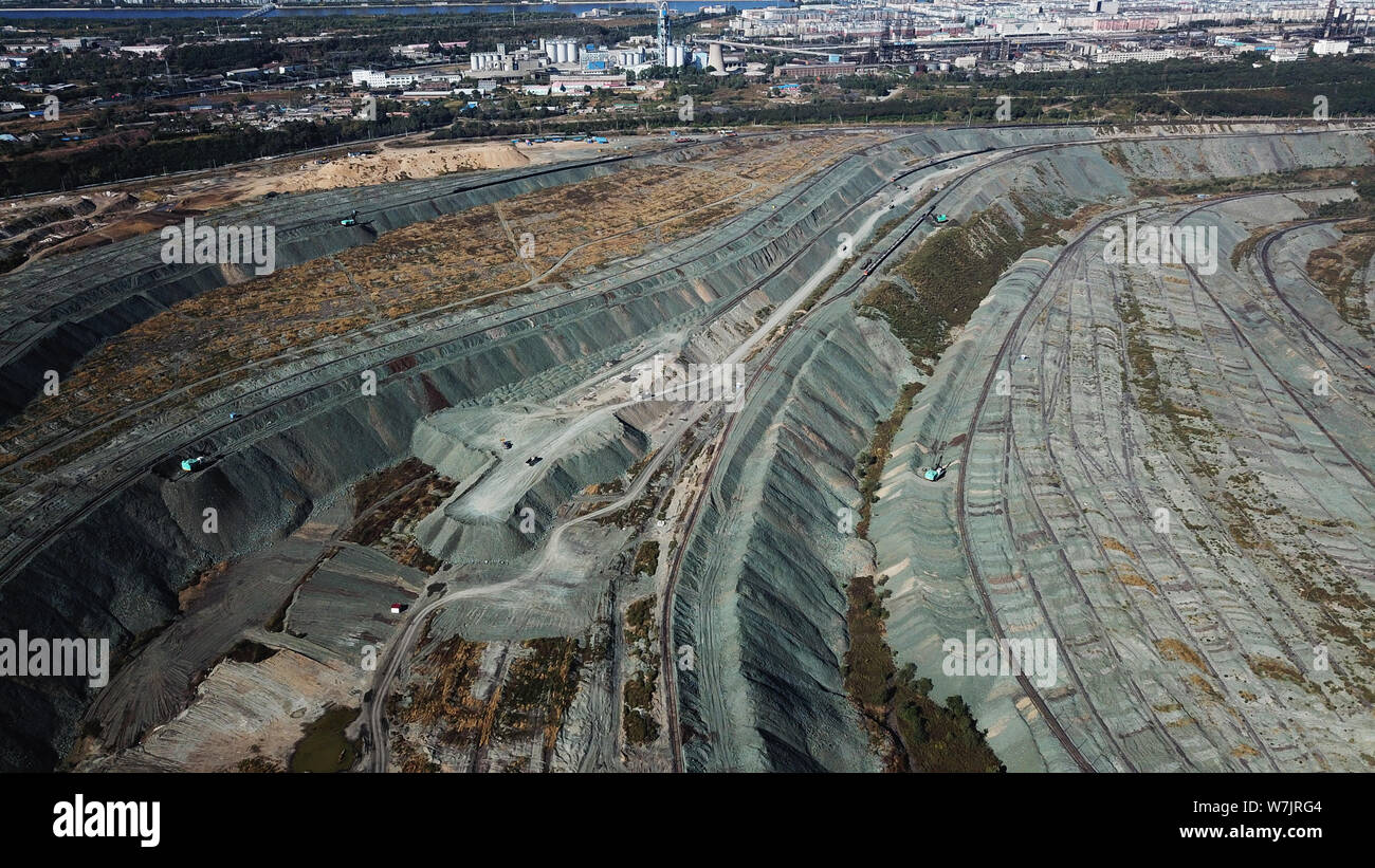 Open pit coal mine liaoning hi-res stock photography and images - Alamy