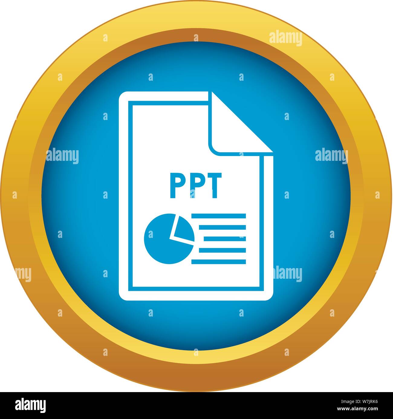 File PPT icon blue vector isolated Stock Vector Image & Art - Alamy