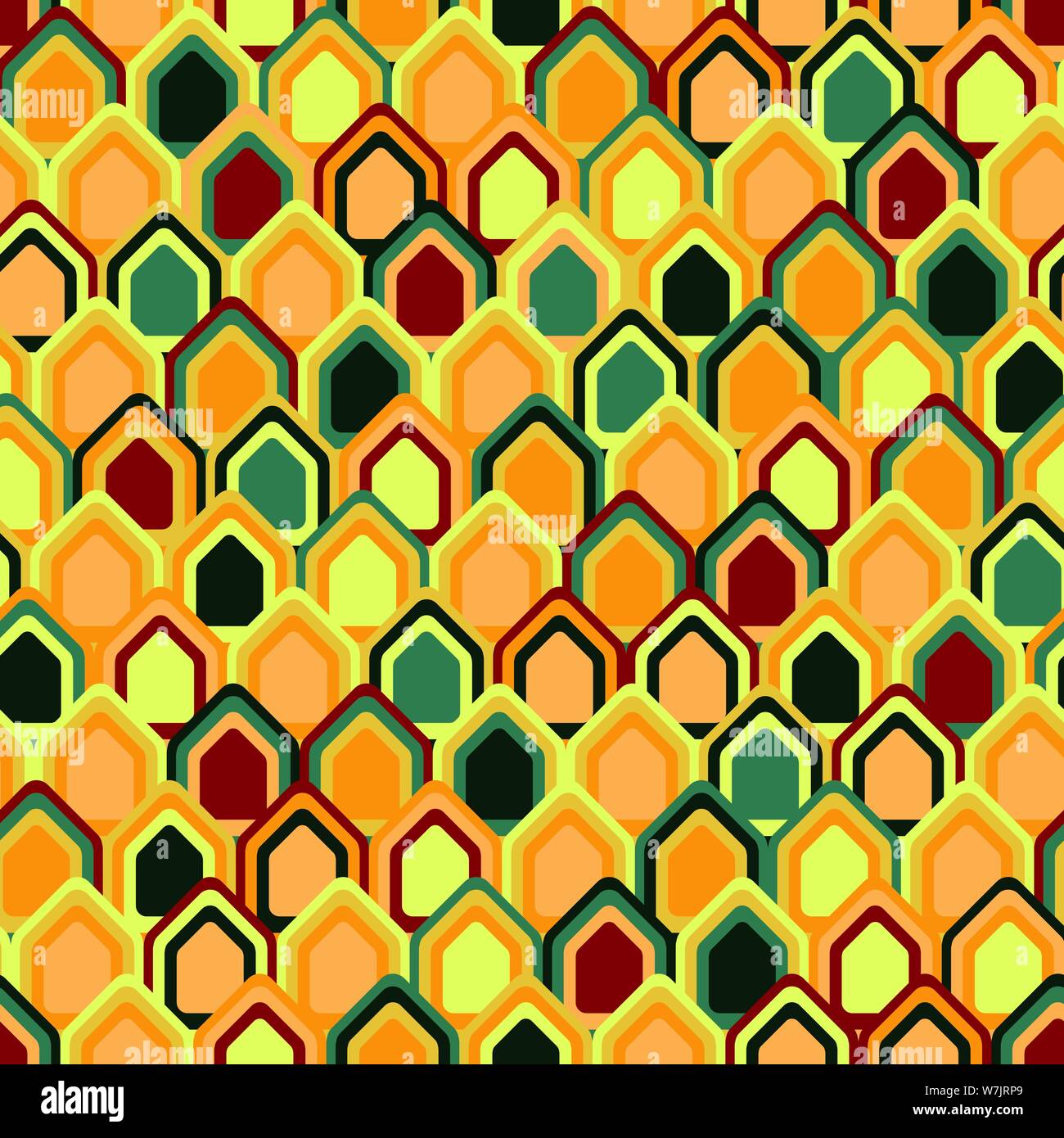 colorful seamless vector pattern with house like shapes Stock Vector ...