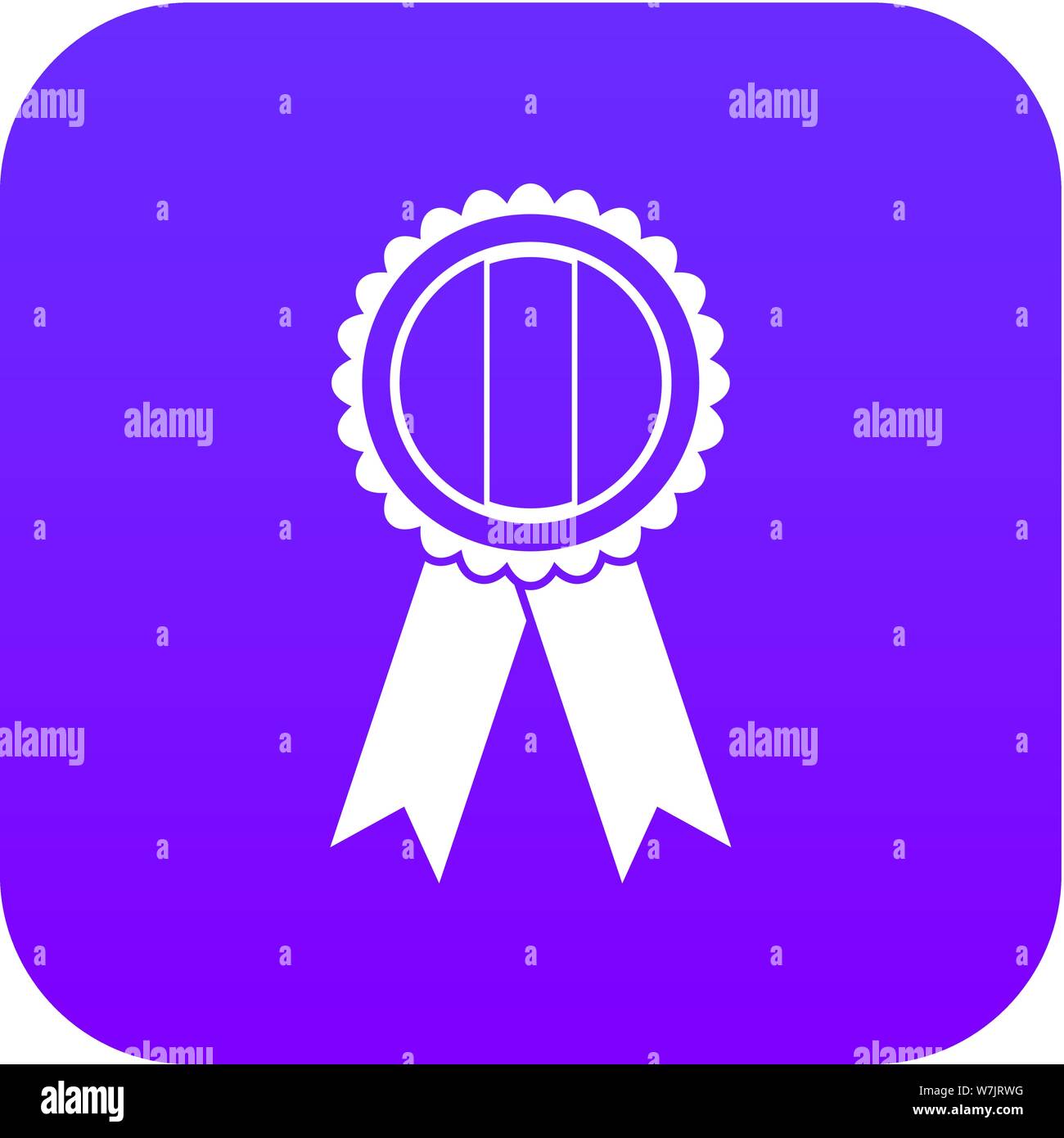 Rosette icon digital purple Stock Vector Image & Art - Alamy