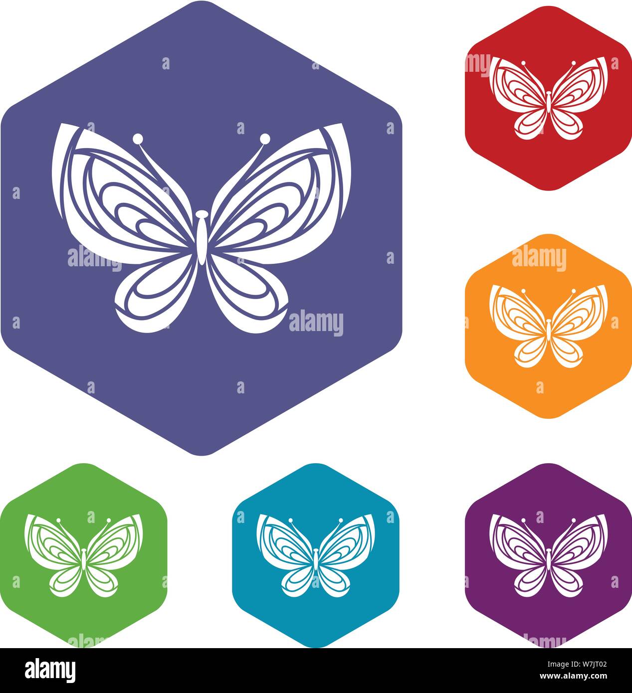 Beautiful butterfly icon, simple style Stock Vector Image & Art - Alamy