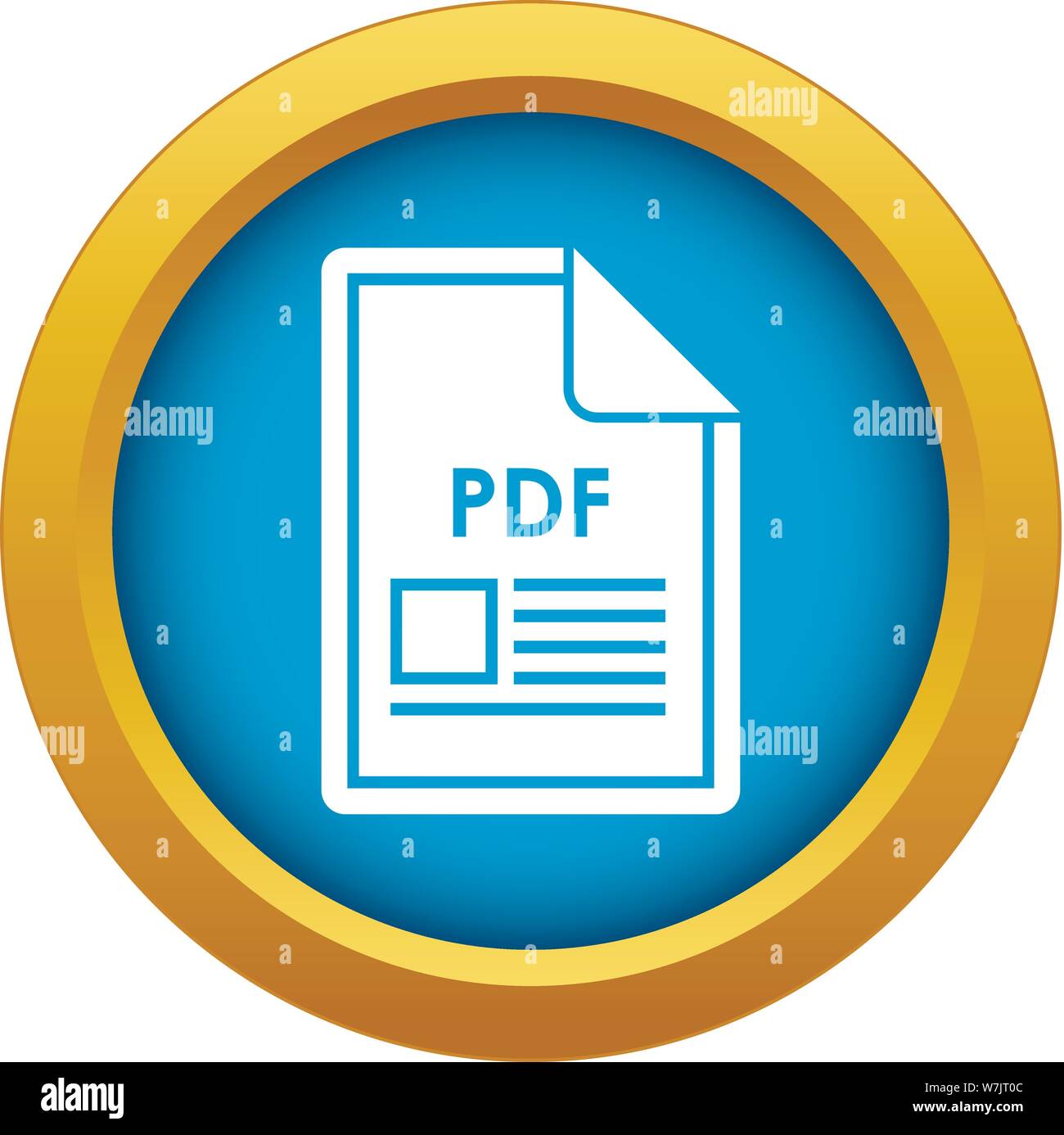 File PDF icon blue vector isolated Stock Vector Image & Art - Alamy