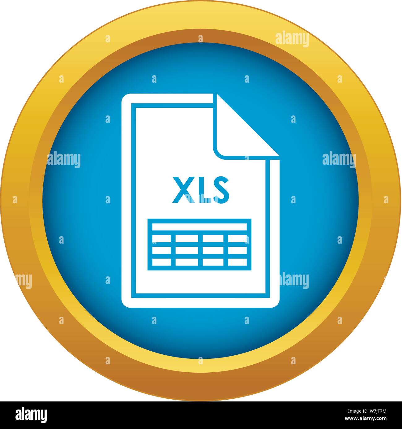 File XLS icon blue vector isolated Stock Vector Image & Art - Alamy