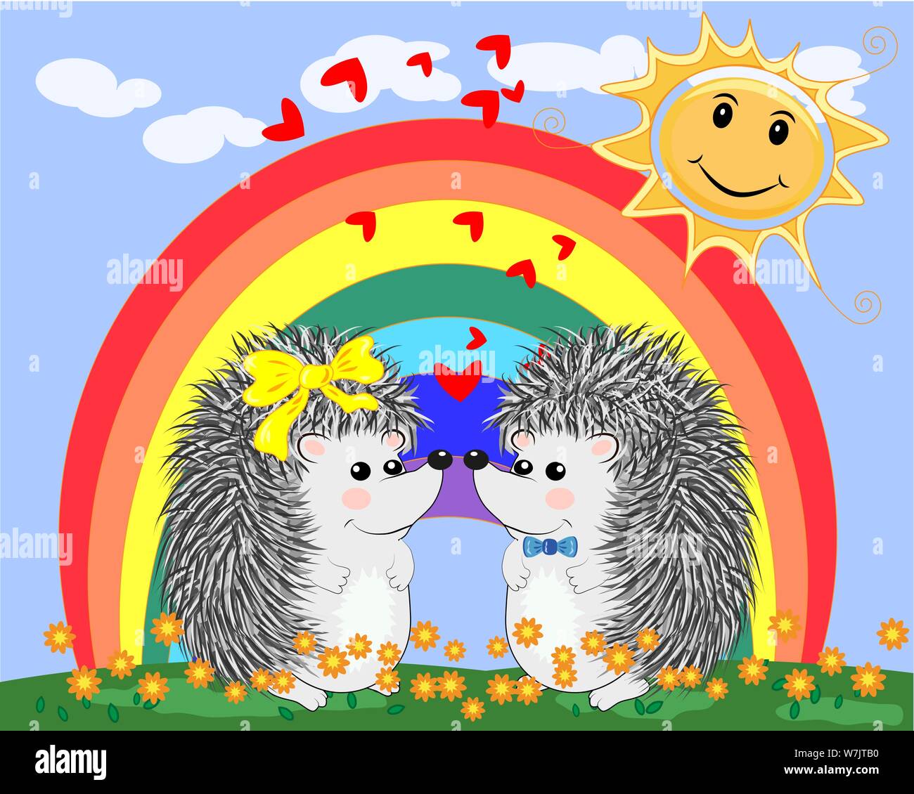 Hedgehog lovers Stock Vector Images - Alamy