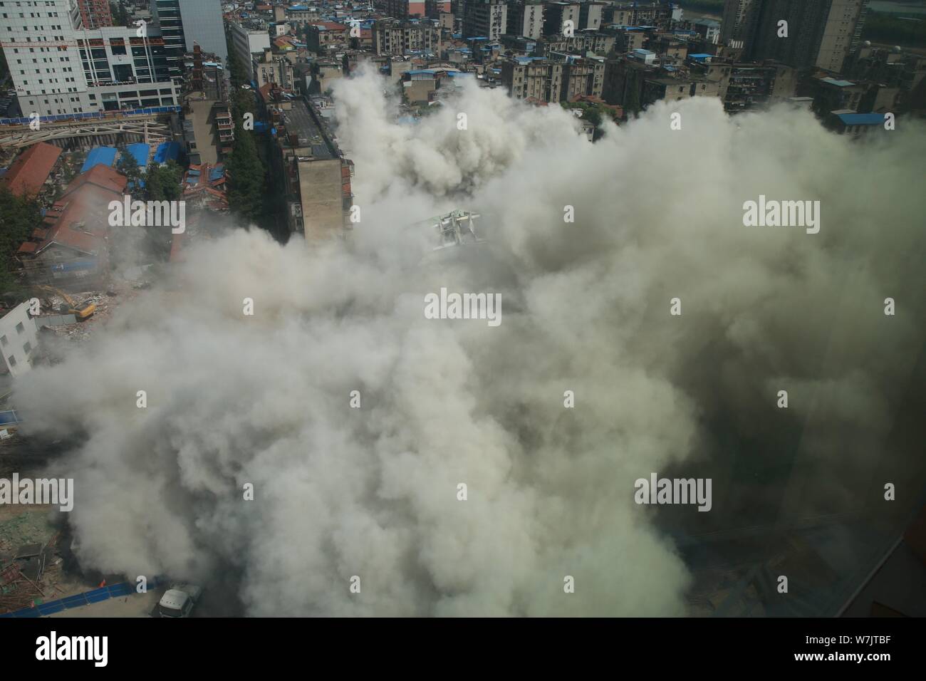 Building demolition explosion china hi-res stock photography and images ...