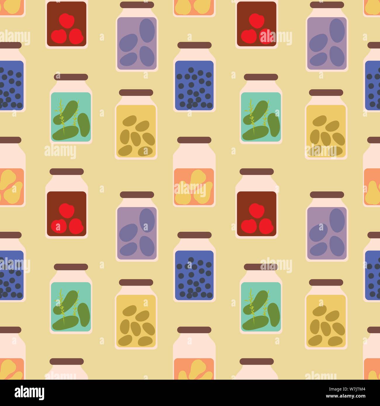 Jars of gherkins Stock Vector Images - Alamy