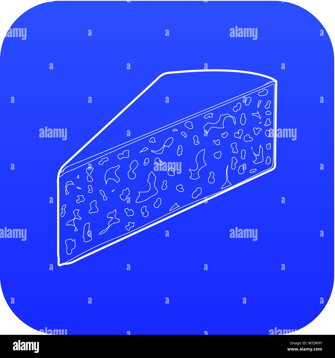 Blue cheese icon blue vector Stock Vector Image & Art - Alamy