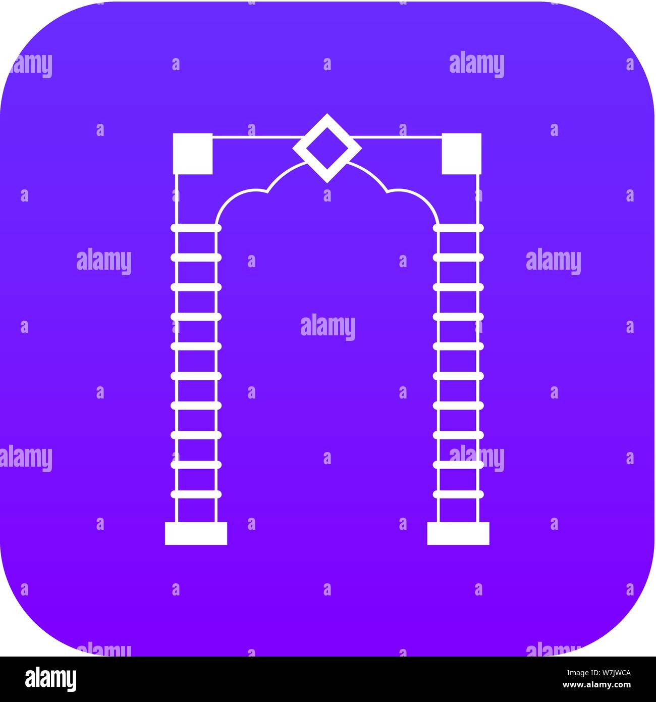 Arch icon digital purple Stock Vector Image & Art - Alamy