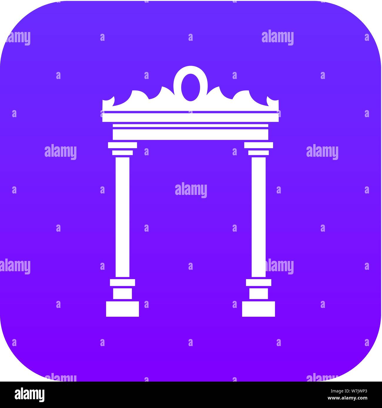 Arch icon digital purple Stock Vector Image & Art - Alamy