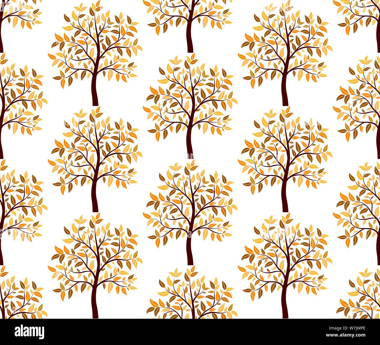 Seamless background vector autumn tree hi-res stock photography and ...