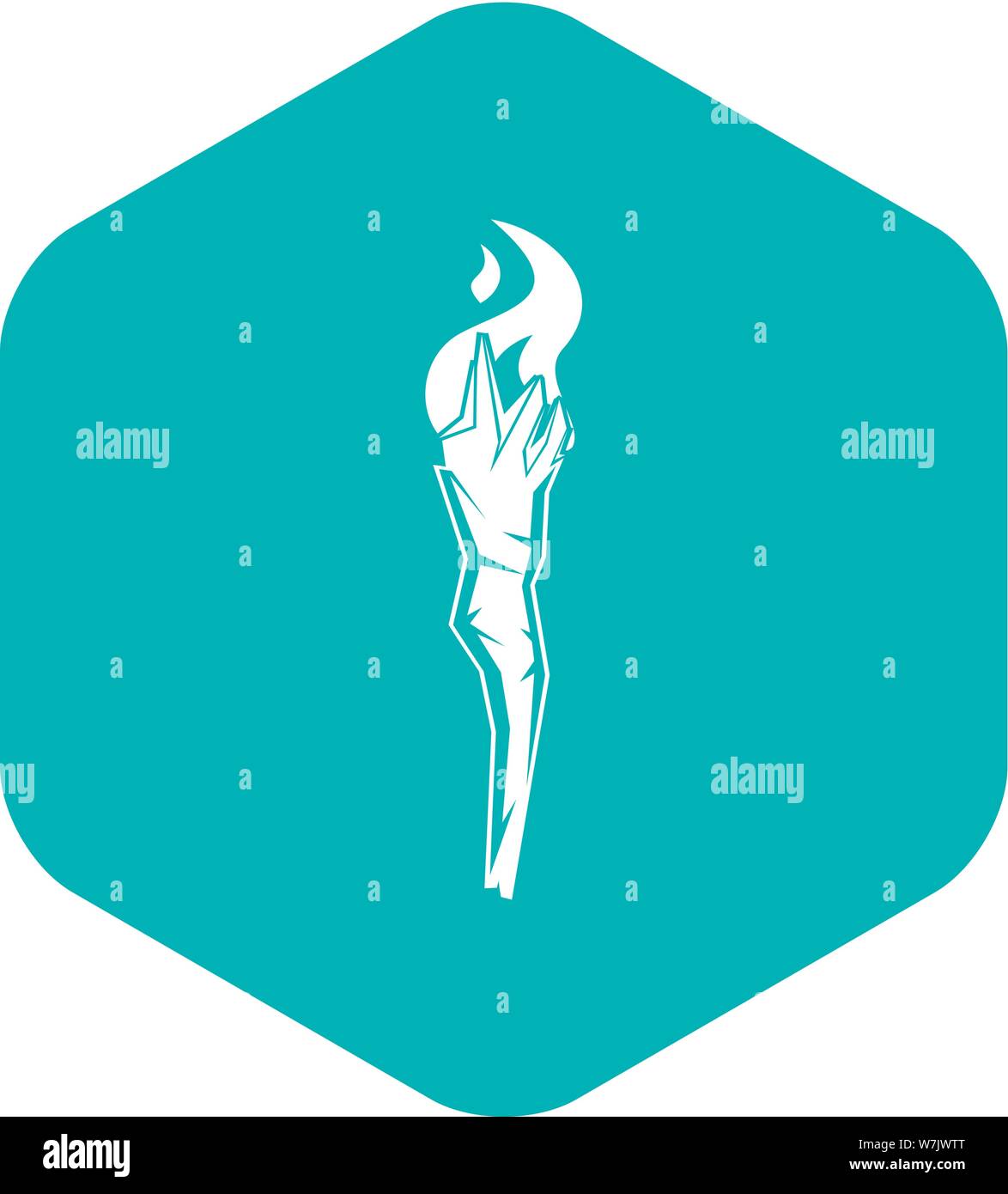 Torch icon, simple style Stock Vector Image & Art - Alamy
