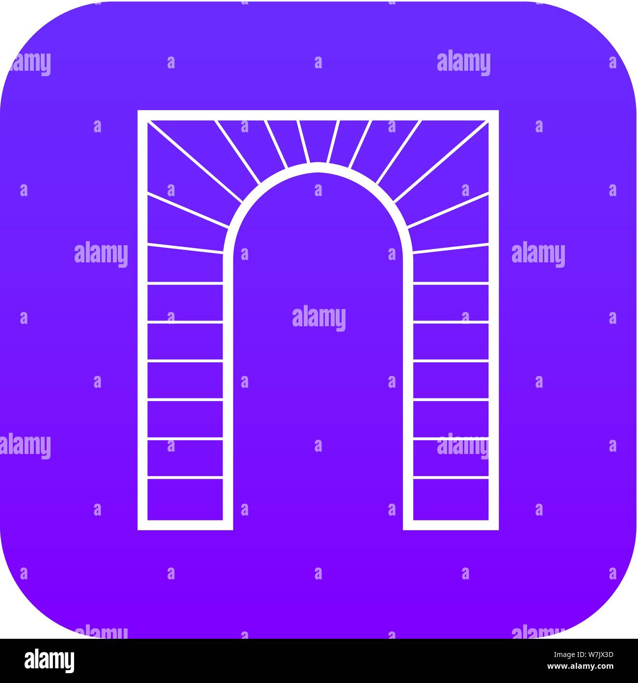 Arch icon digital purple Stock Vector Image & Art - Alamy