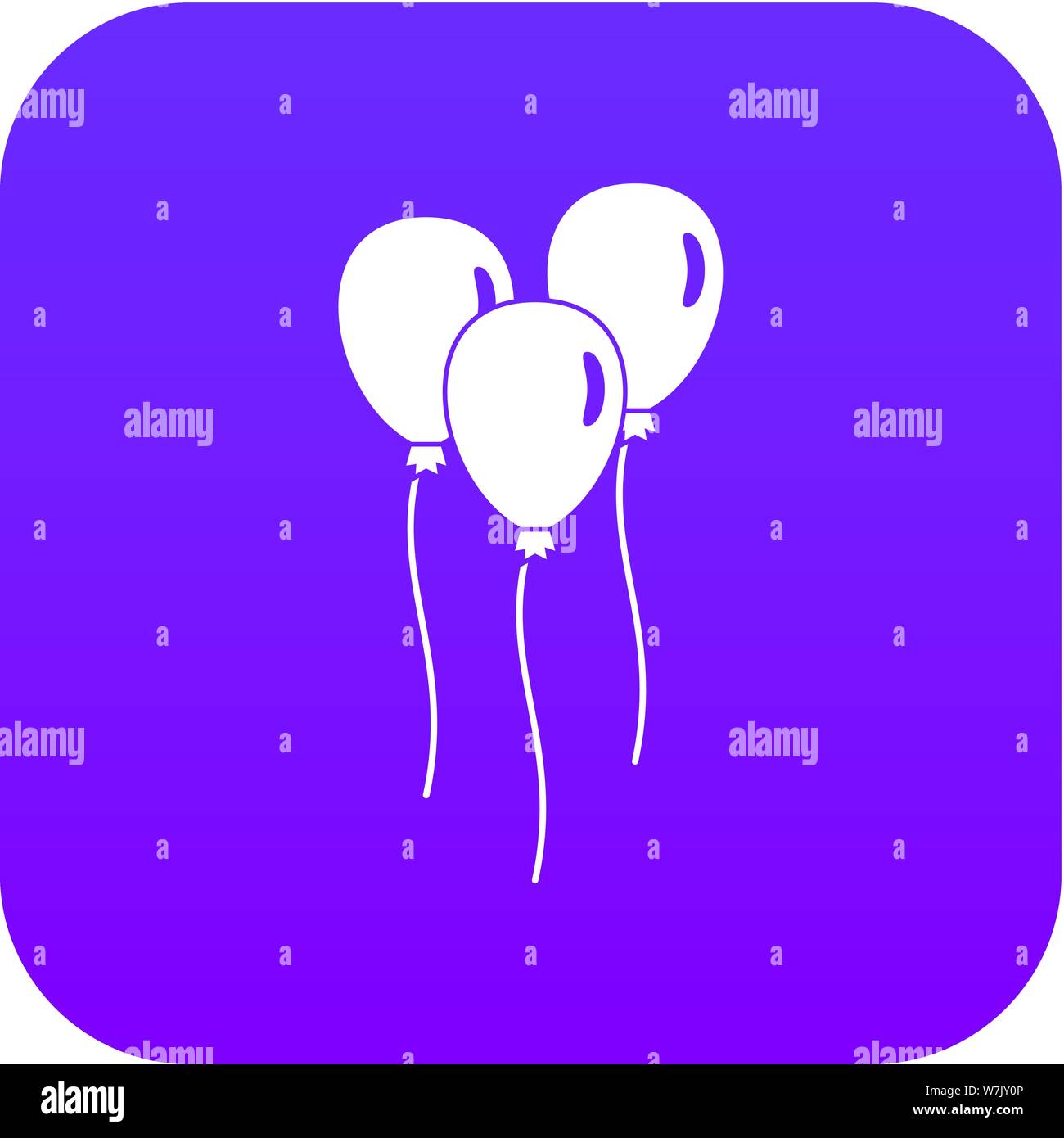 Balloons icon digital purple Stock Vector Image & Art - Alamy