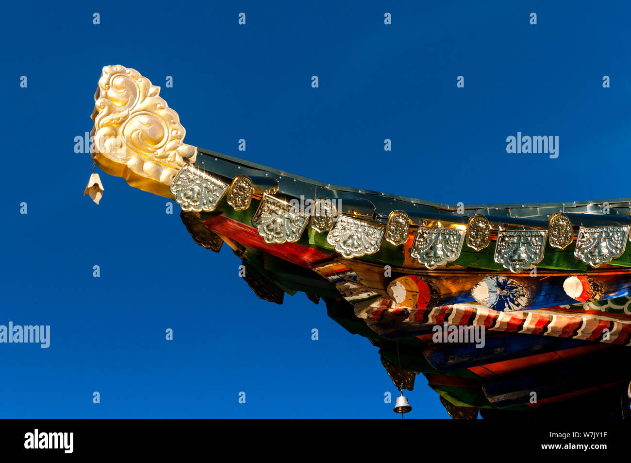 Detail of the roof of A rou Big Temple, the world's largest tent ...