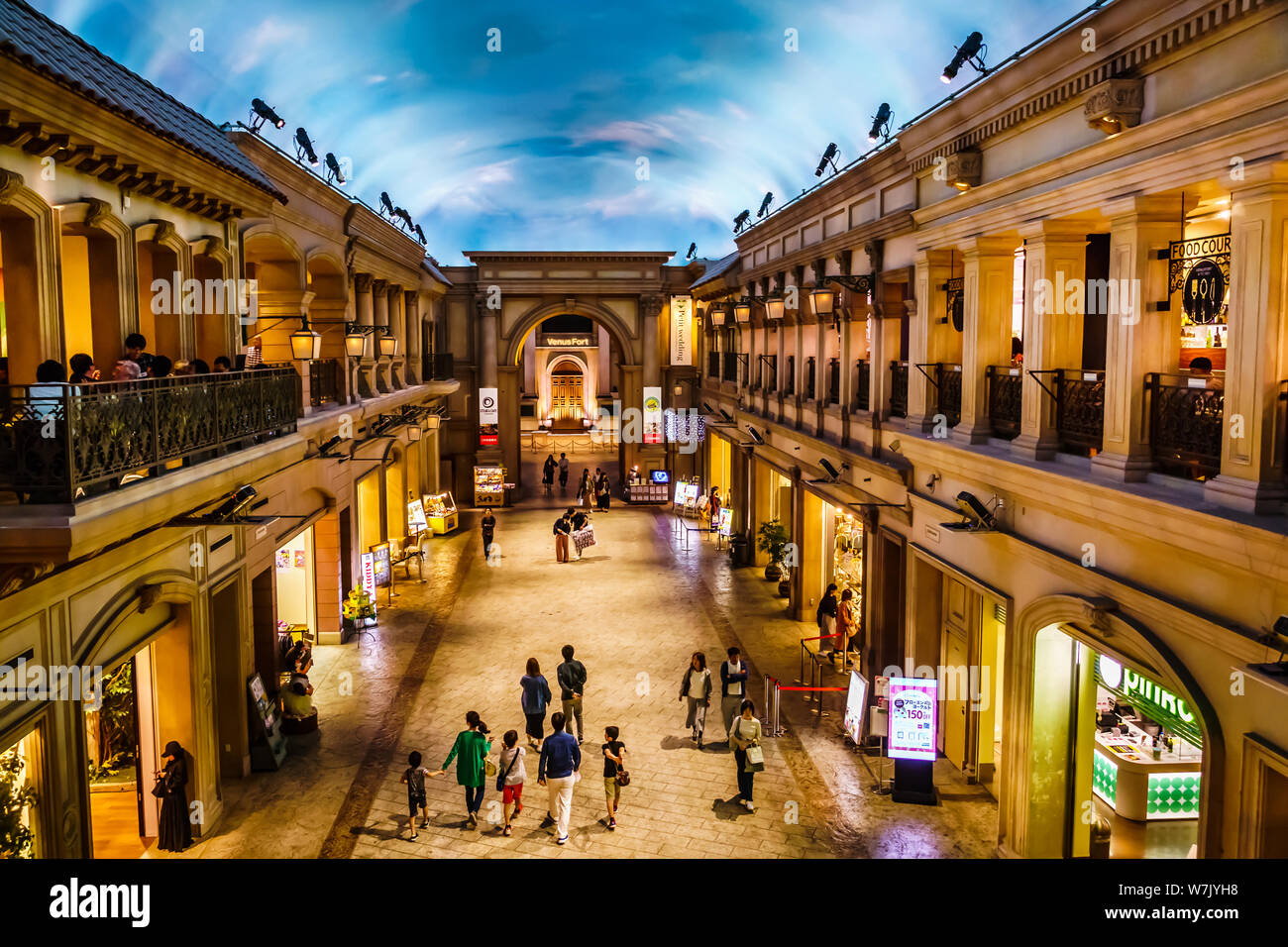 Tokyo, Japan - May 12, 2019: VenusFort outlet store in Odaiba will ...
