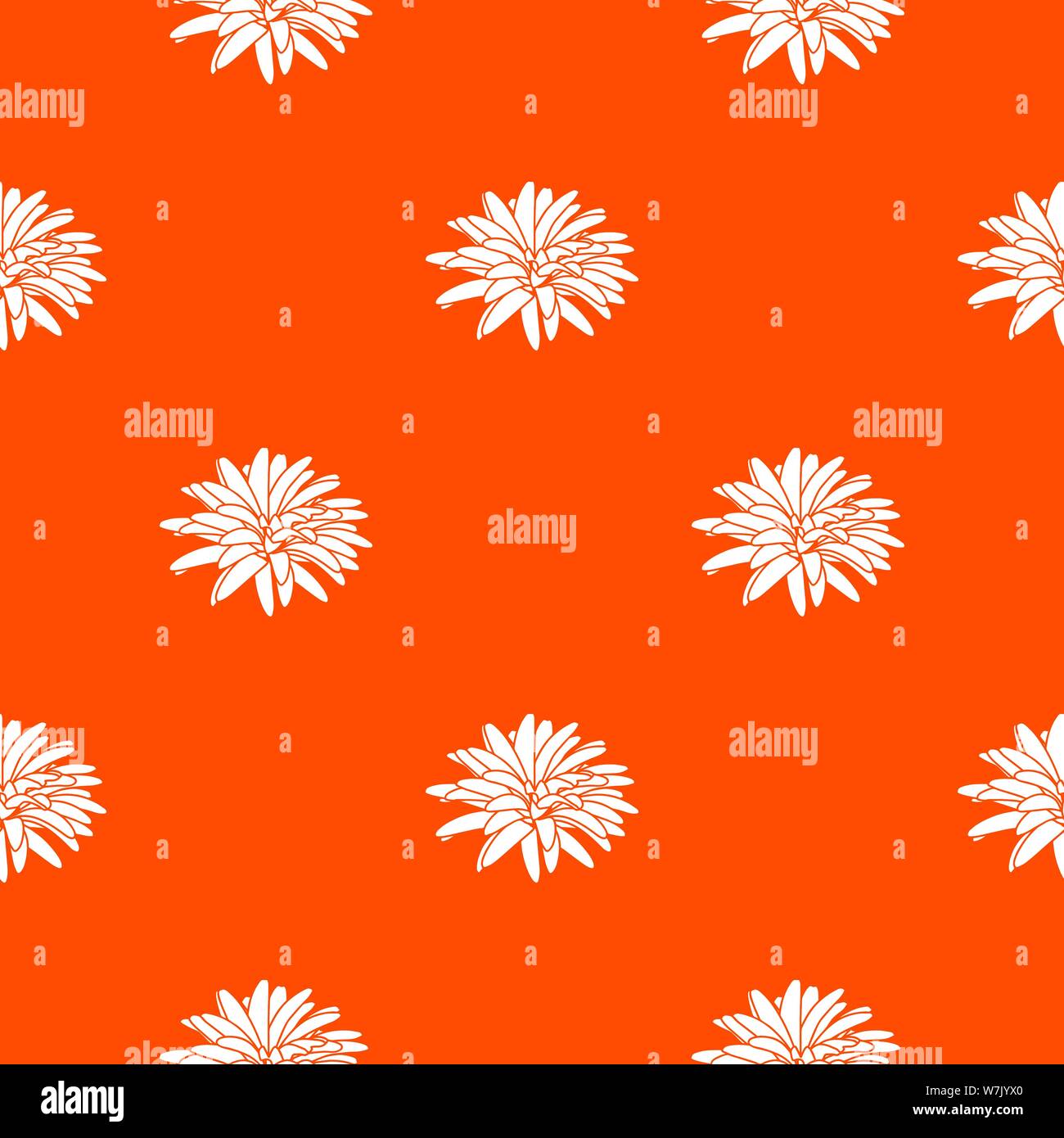 Aster flower pattern vector orange Stock Vector Image & Art - Alamy