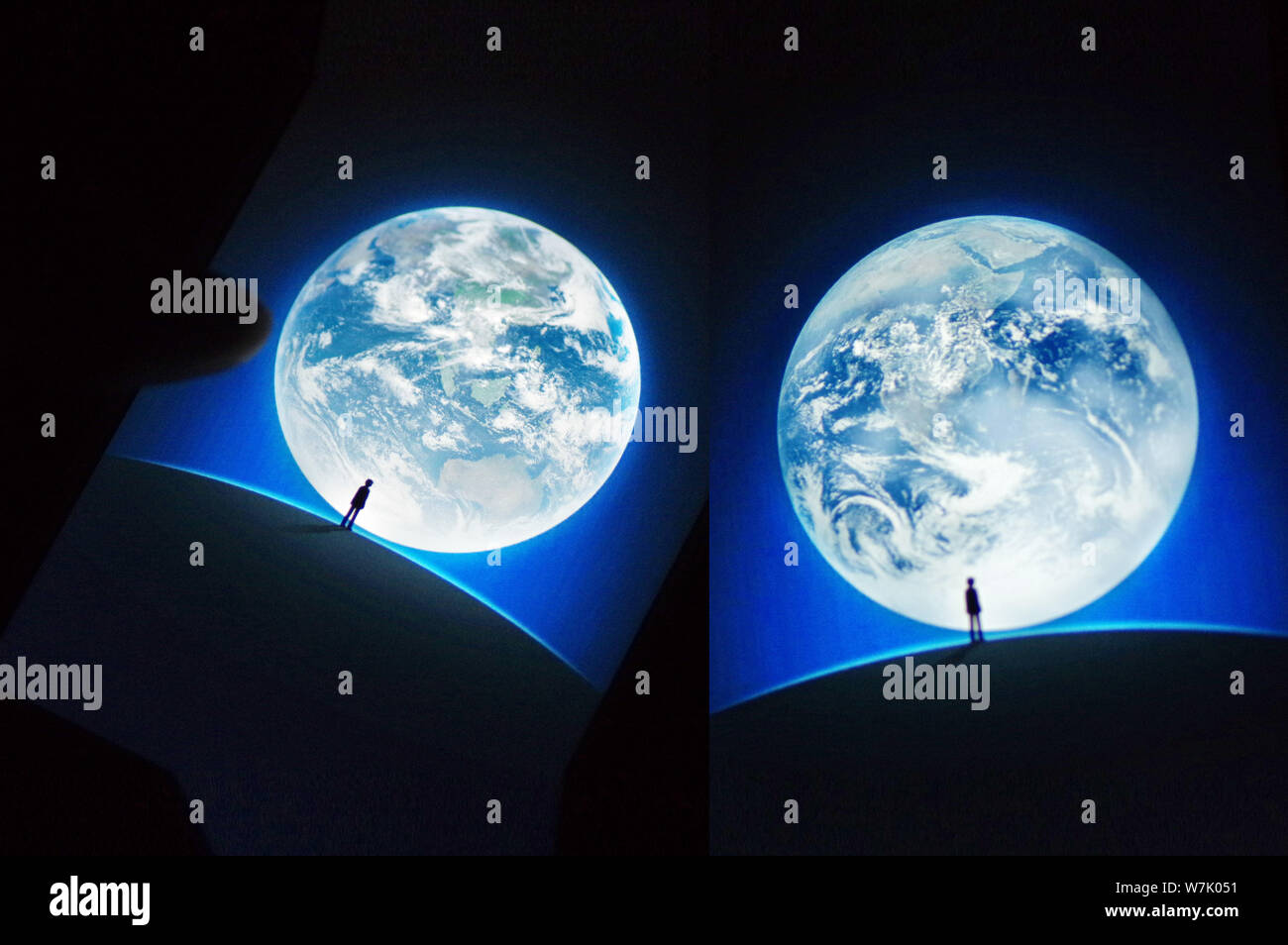 This composite photo shows the startup screen of the messaging app ...