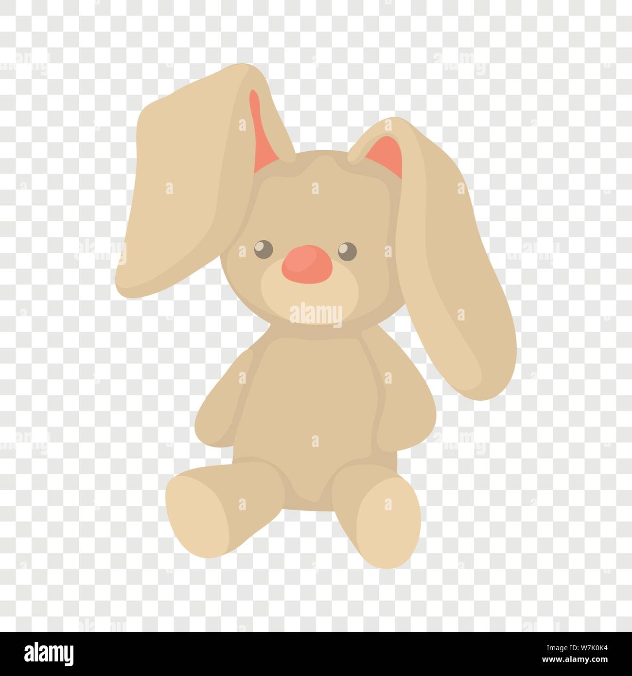Plush toy bunny icon, cartoon style Stock Vector Image & Art - Alamy
