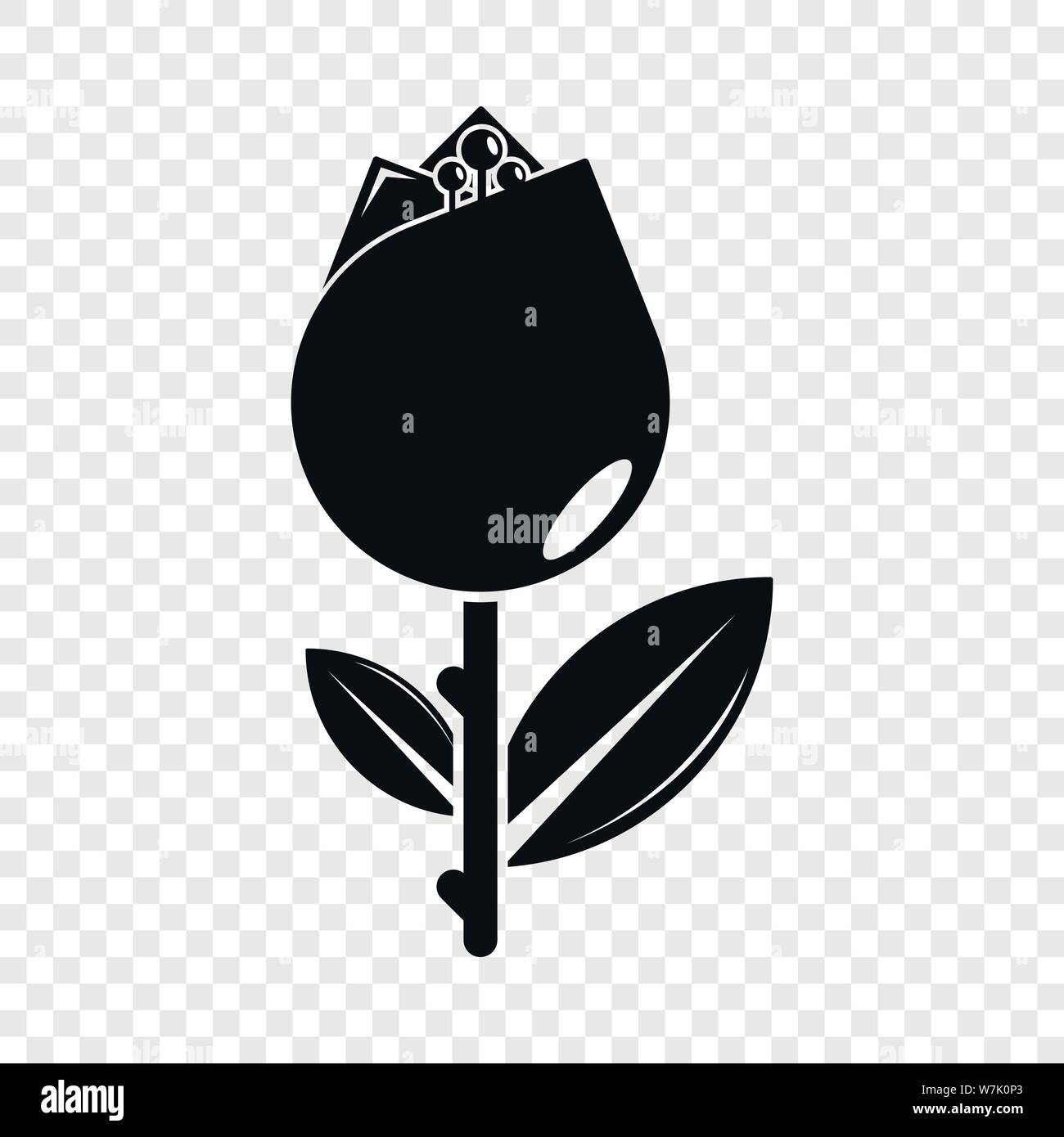 Tulip icon, simple black style Stock Vector Image & Art - Alamy