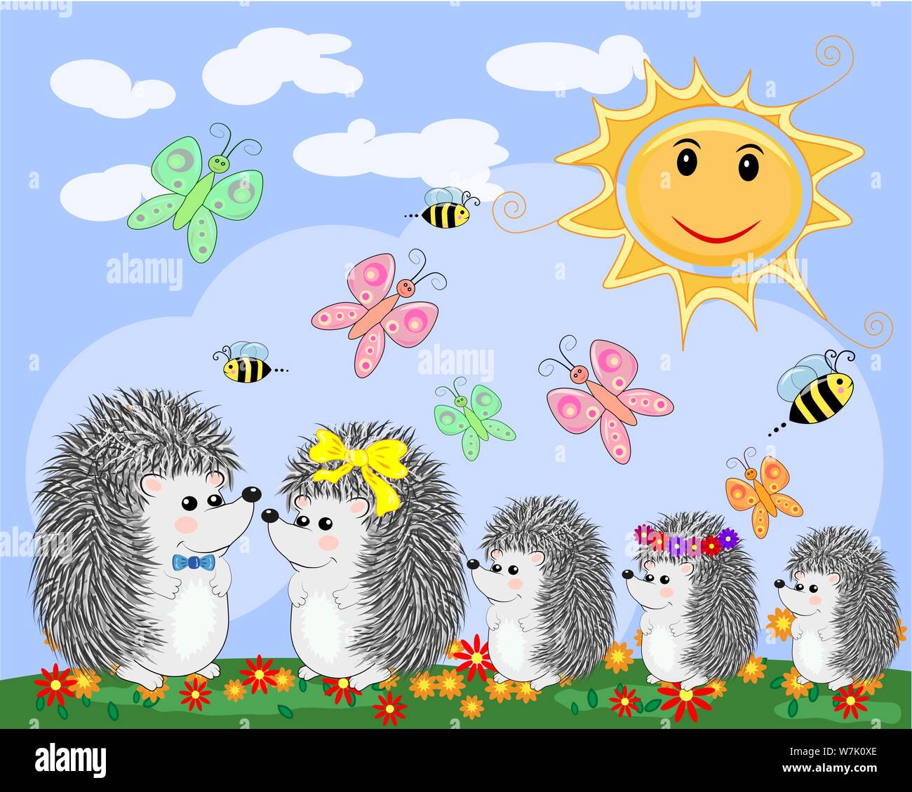 Hedgehogs Family Stock Photos & Hedgehogs Family Stock Images - Alamy