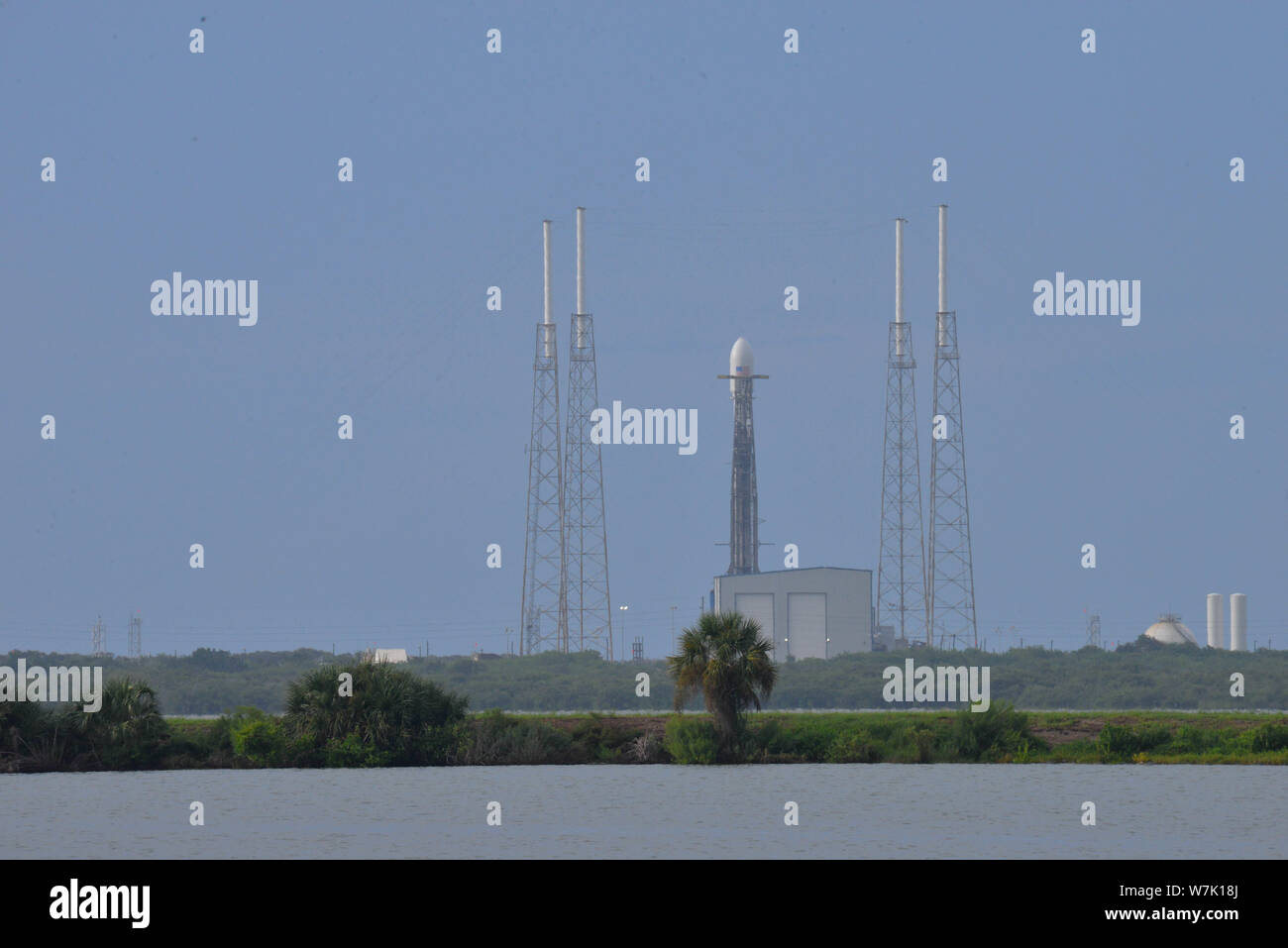 Cape Canaveral Air Force Station. Florida. USA. Aug 6, 2019. SpaceX's ...