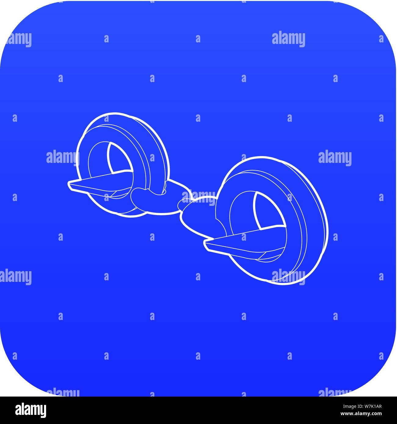 Little segway icon blue vector Stock Vector Image & Art - Alamy