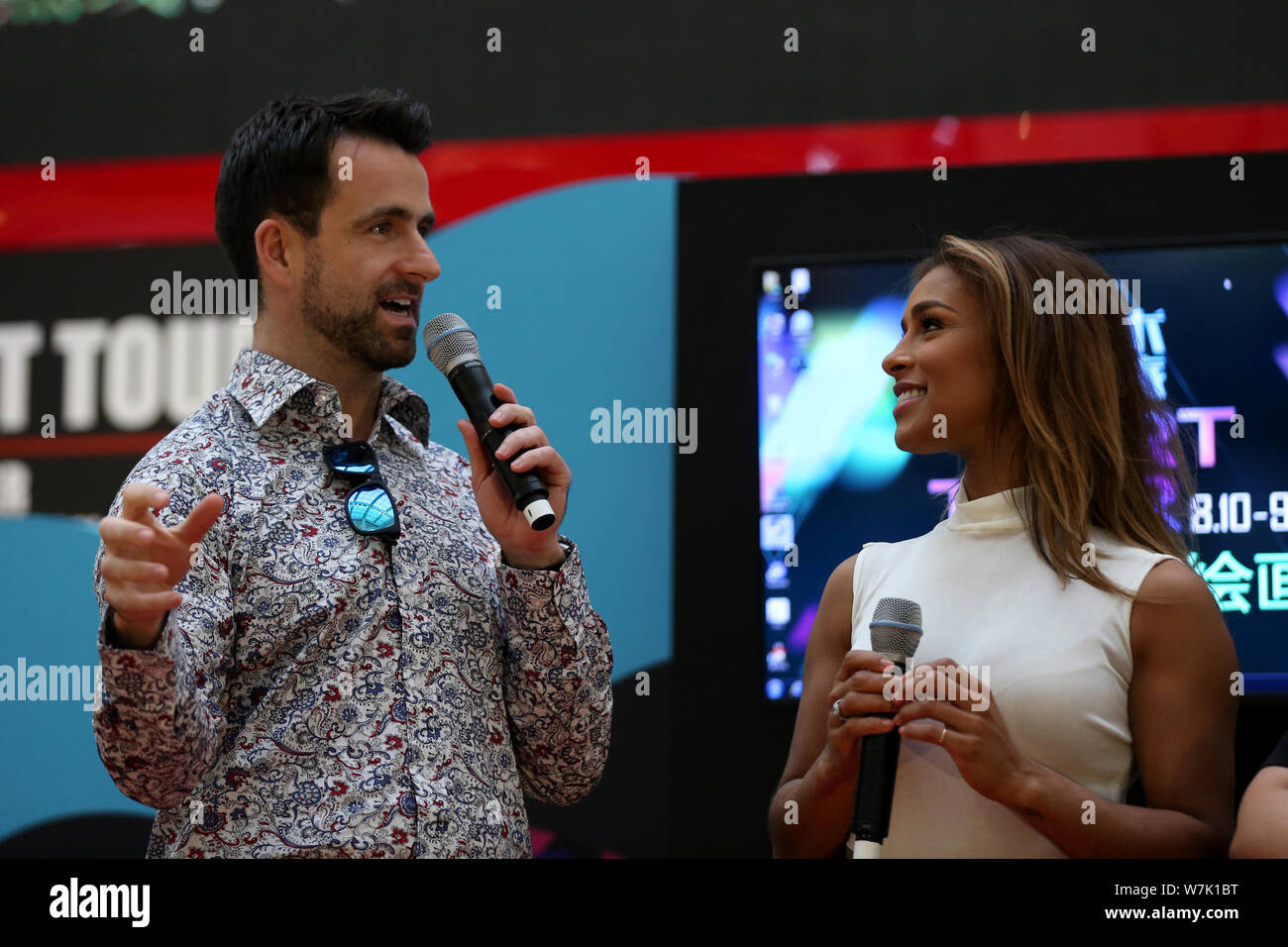 American singer-songwriter and dancer Melody Thornton, right, and ...