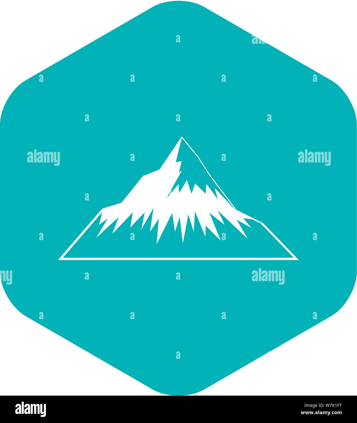 Mountain icon, simple style Stock Vector Image & Art - Alamy