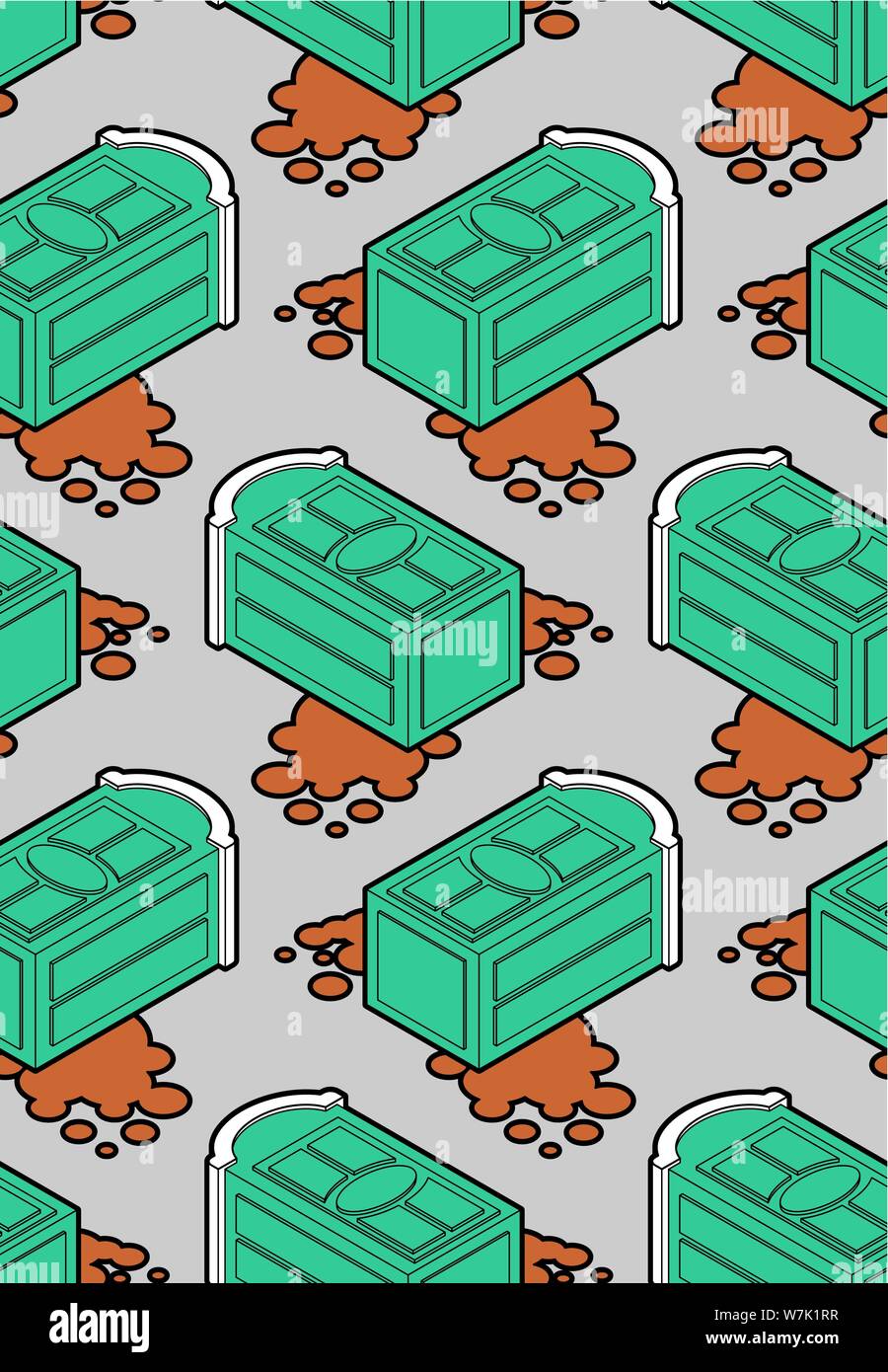 Portable toilet pattern seamless. WC Street palstic background. vector ...