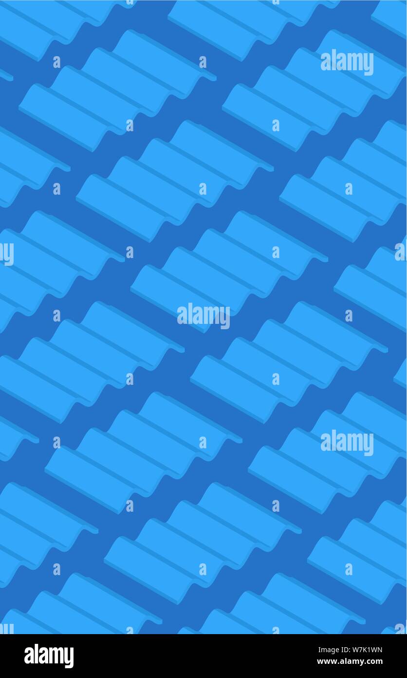 Ocean wave isometric style pattern seamless. waves vector background ...