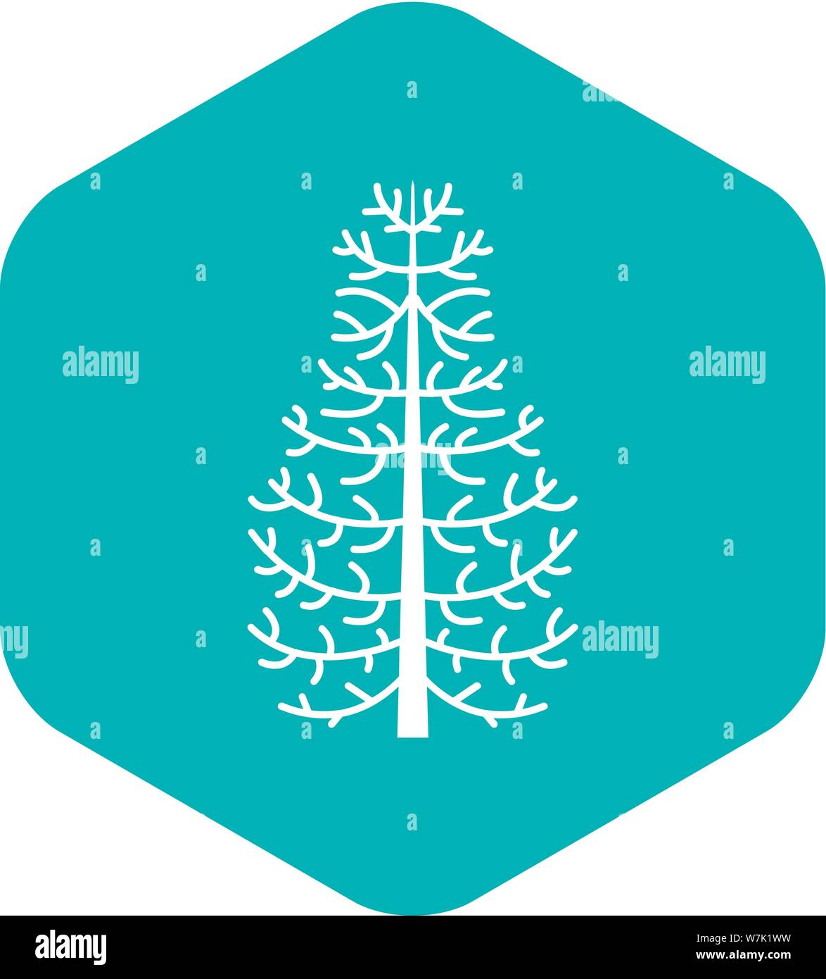 Fir tree icon, simple style Stock Vector Image & Art - Alamy