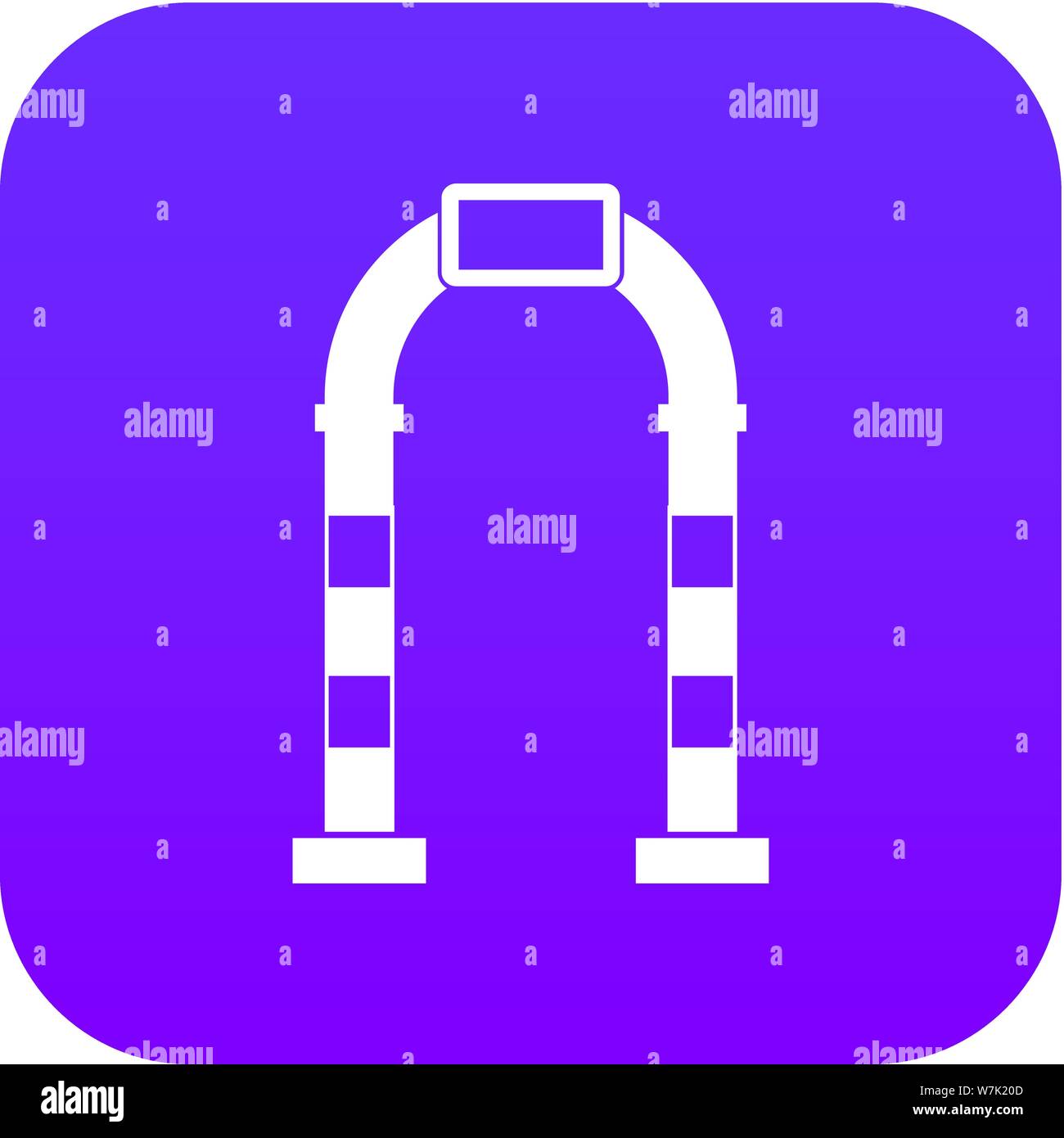 Arch icon digital purple Stock Vector Image & Art - Alamy