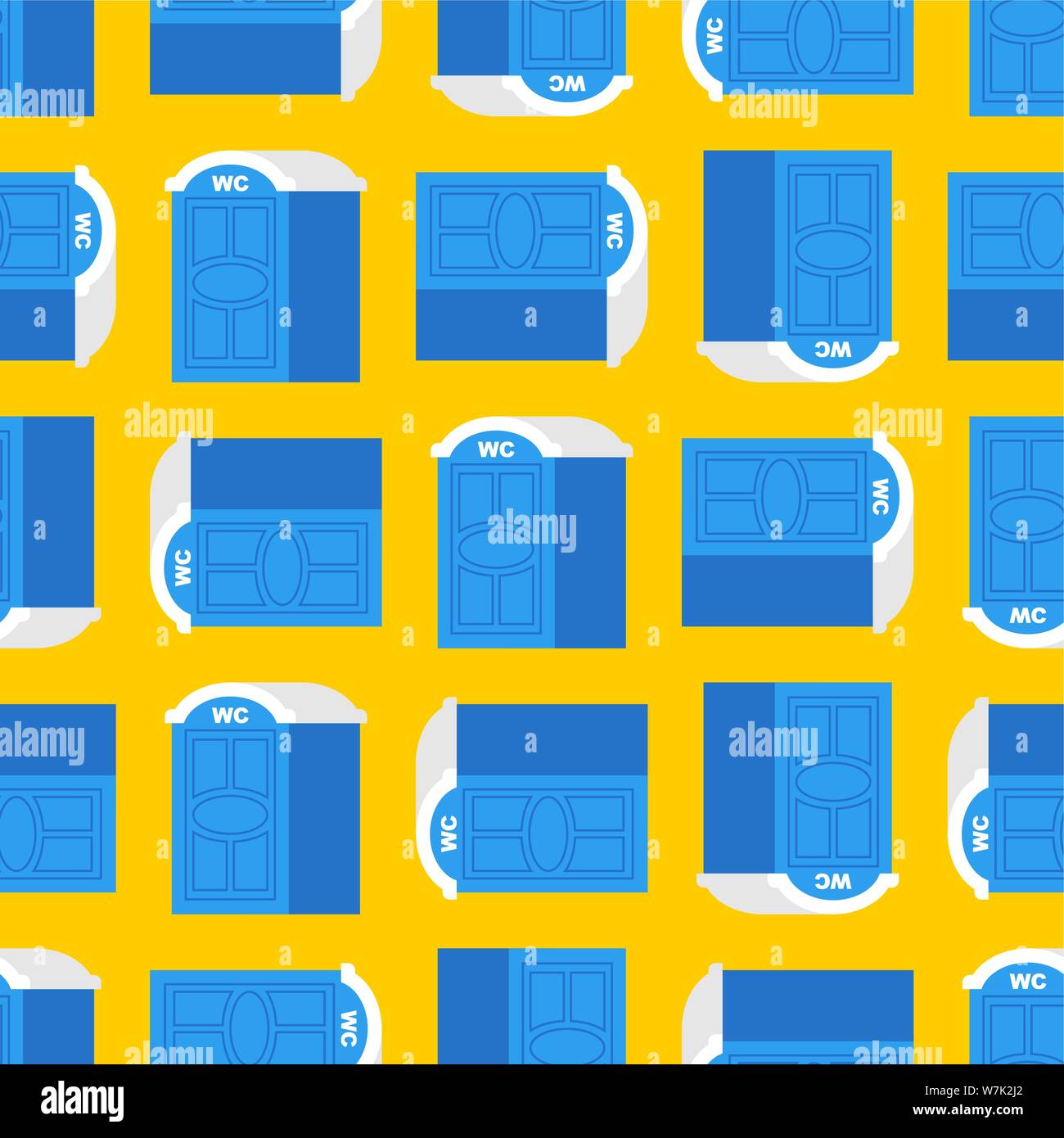 Portable toilet pattern seamless. WC Street palstic background. vector ...